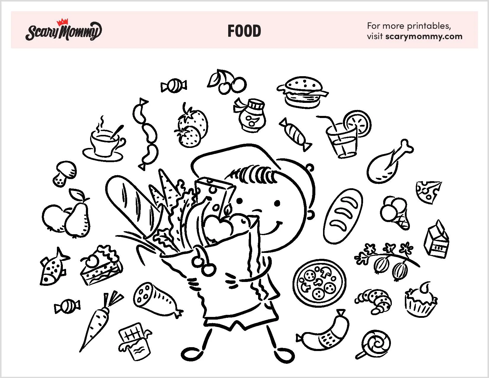 Hungry For Fun? Try These 12 Scrumptious Food Coloring Pages