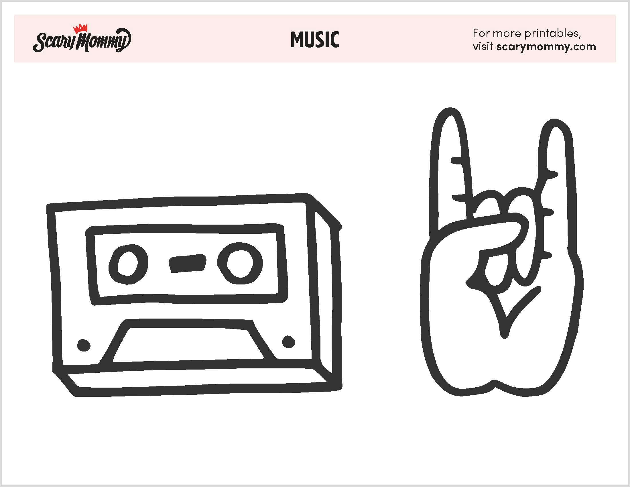 11 Music Coloring Pages That Really Rock