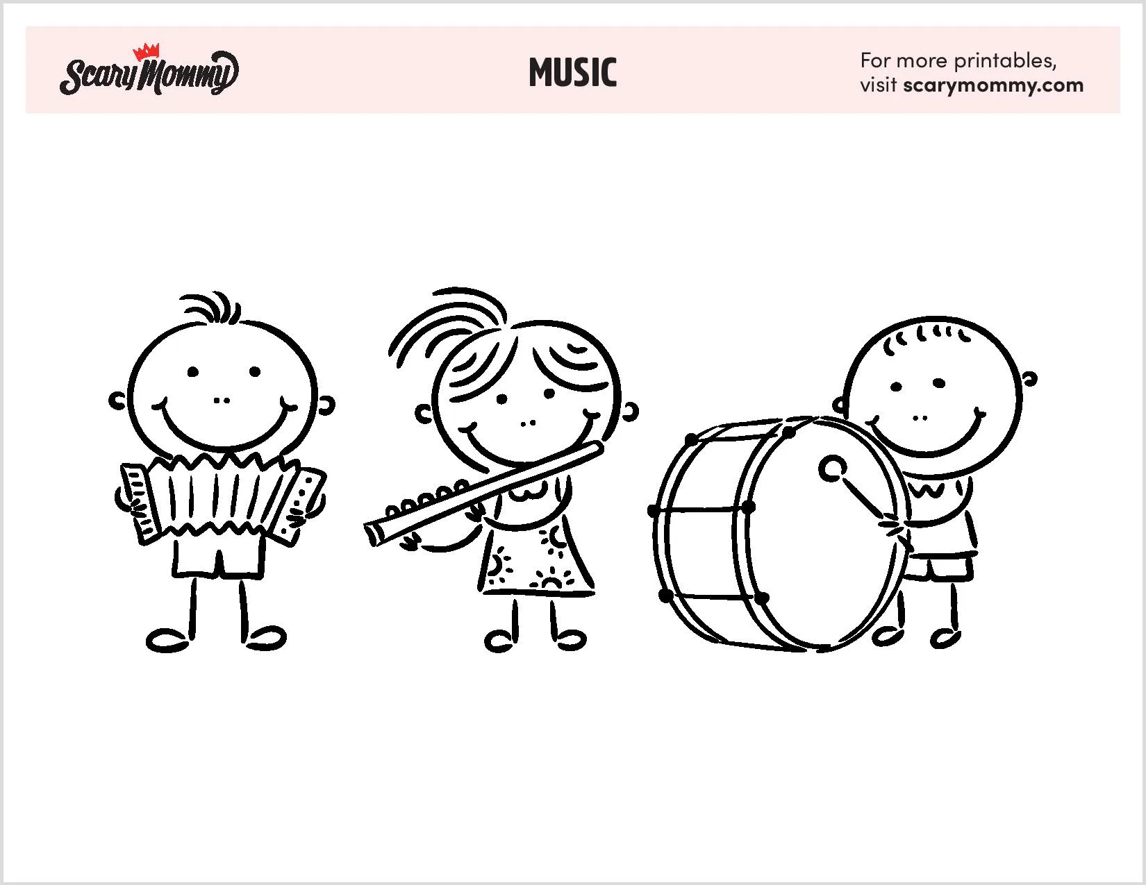 11 Music Coloring Pages That Really Rock