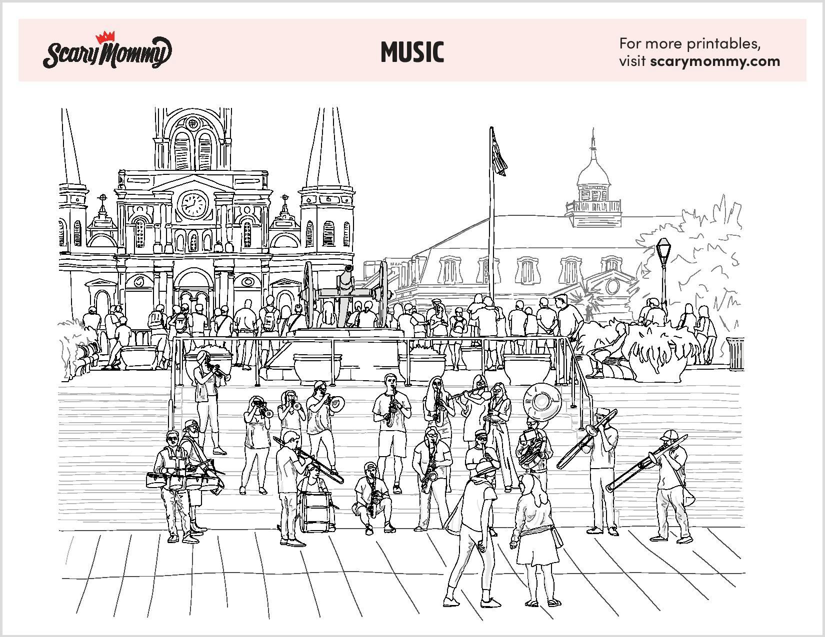 11 Music Coloring Pages That Really Rock