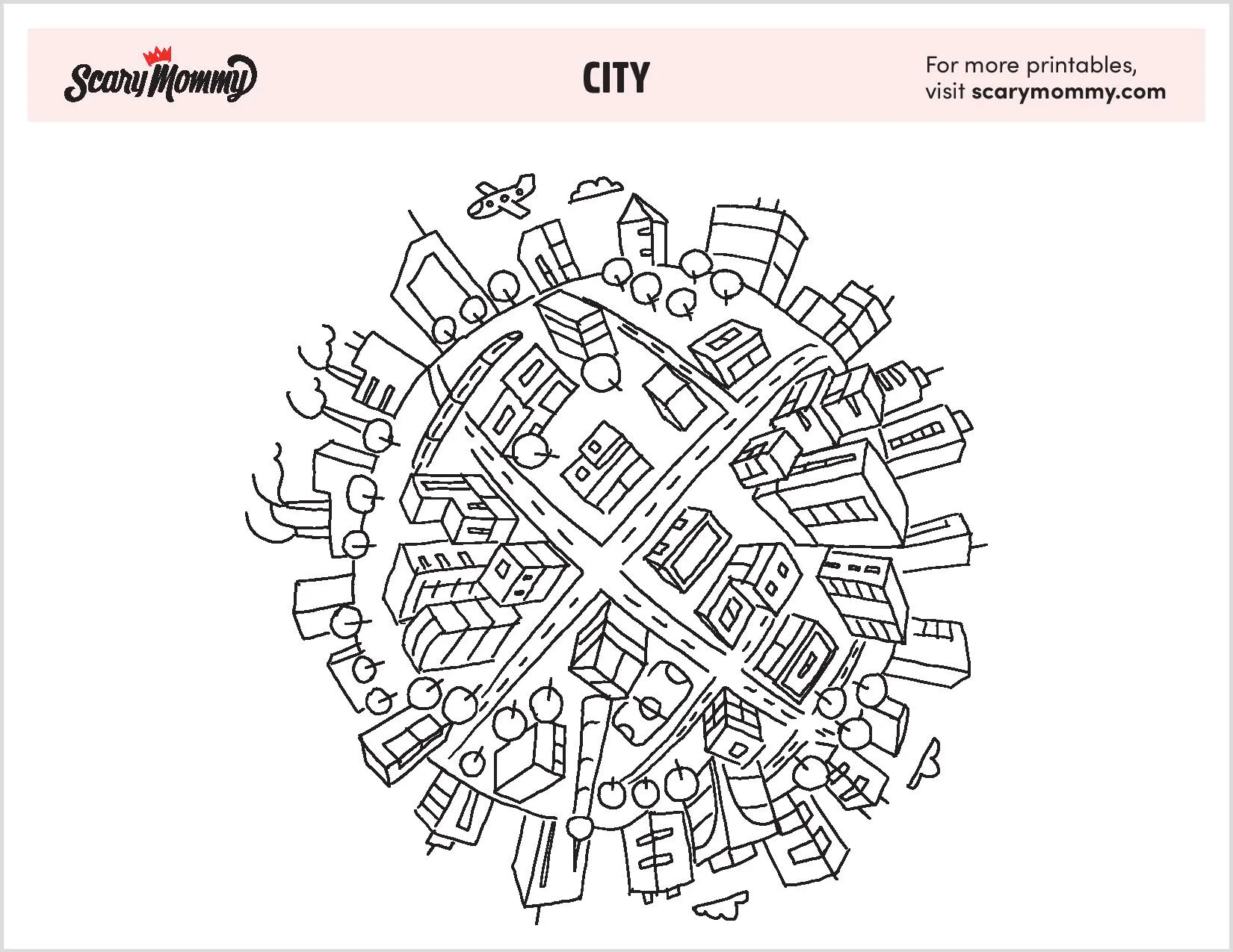 11 City Coloring Pages For Times You’re *Also* Feeling Like You’ll ...