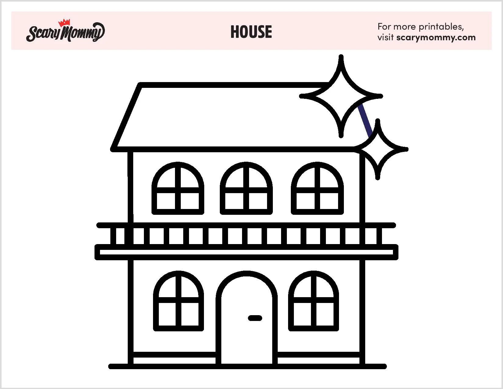 Help Build Your Kiddo’s Coloring Skills With These Happy Little House ...