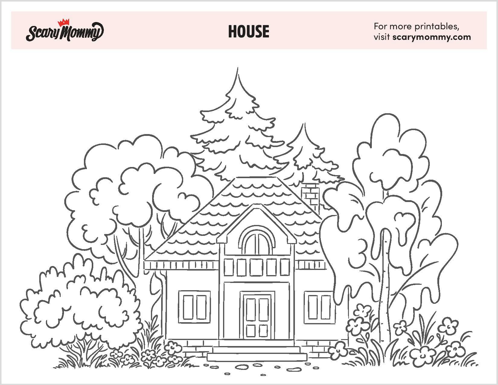 Help Build Your Kiddo’s Coloring Skills With These Happy Little House ...
