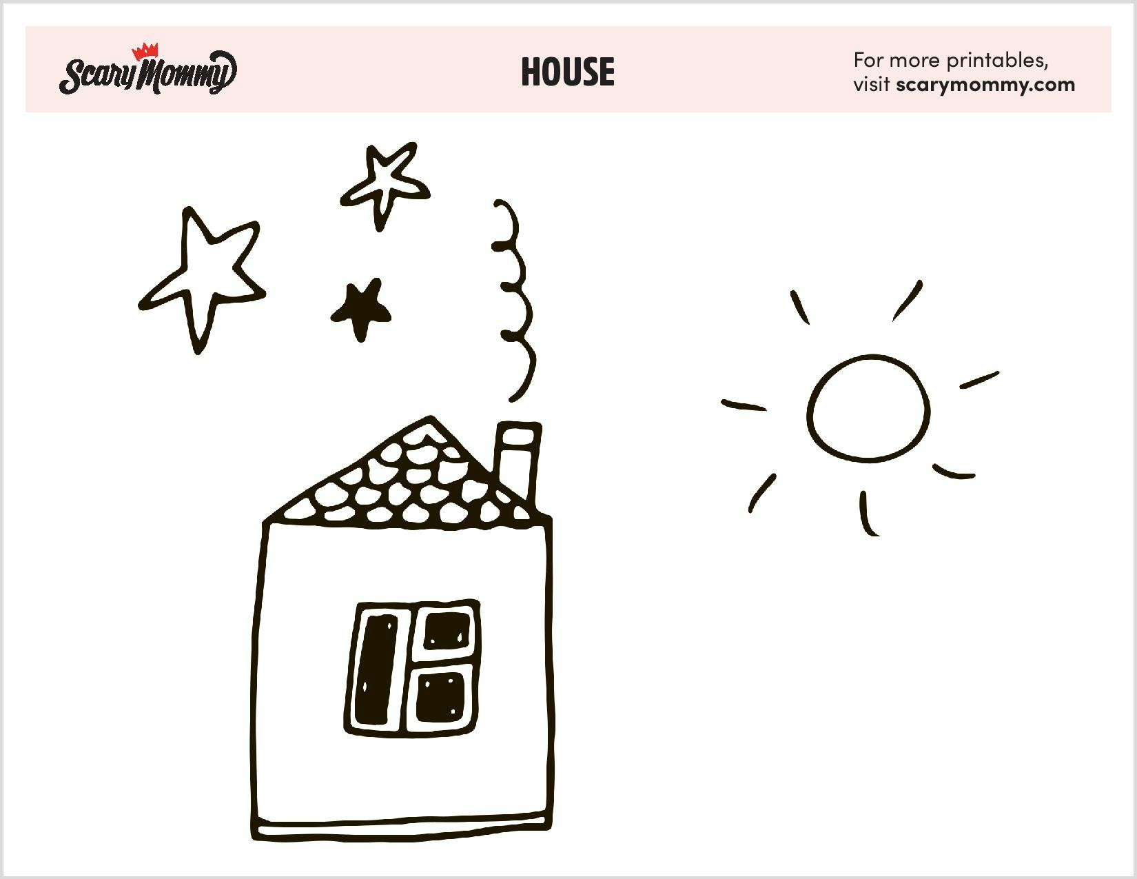 Help Build Your Kiddo’s Coloring Skills With These Happy Little House ...