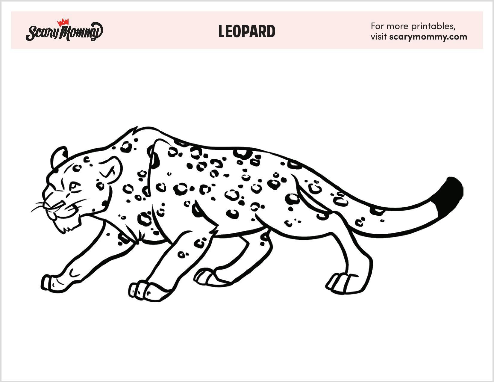 These 11 Rad And Regal Leopard Coloring Pages Are Totally Spot On