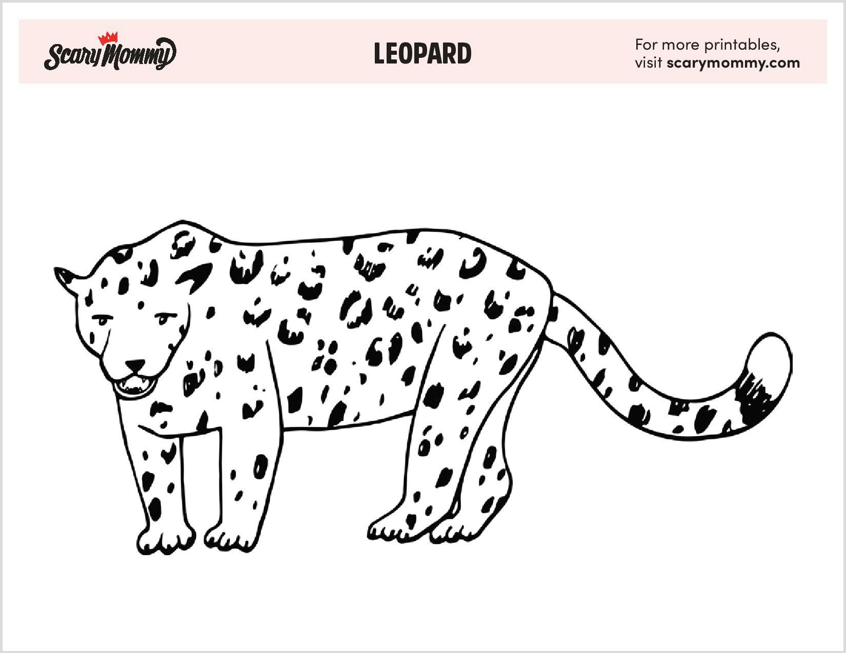 These 11 Rad And Regal Leopard Coloring Pages Are Totally Spot On