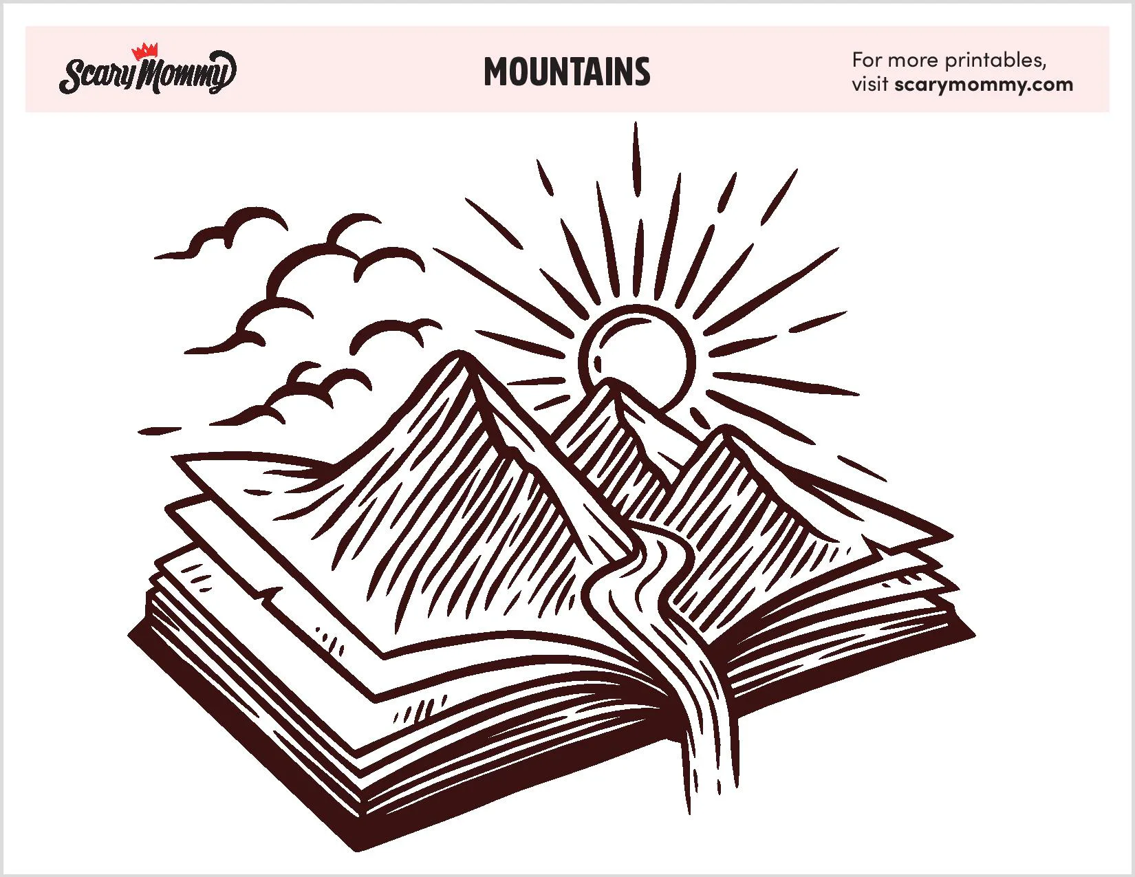 Peak And You Shall Find! 11 Mountain Coloring Pages For Adventurers