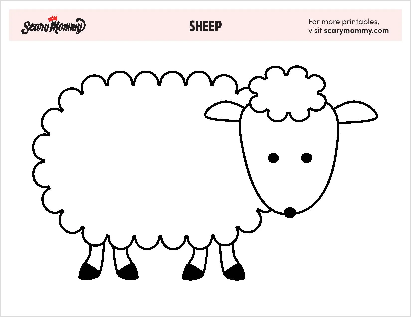 Ewe’ll Love These 11 Woolly Cute Sheep Coloring Pages