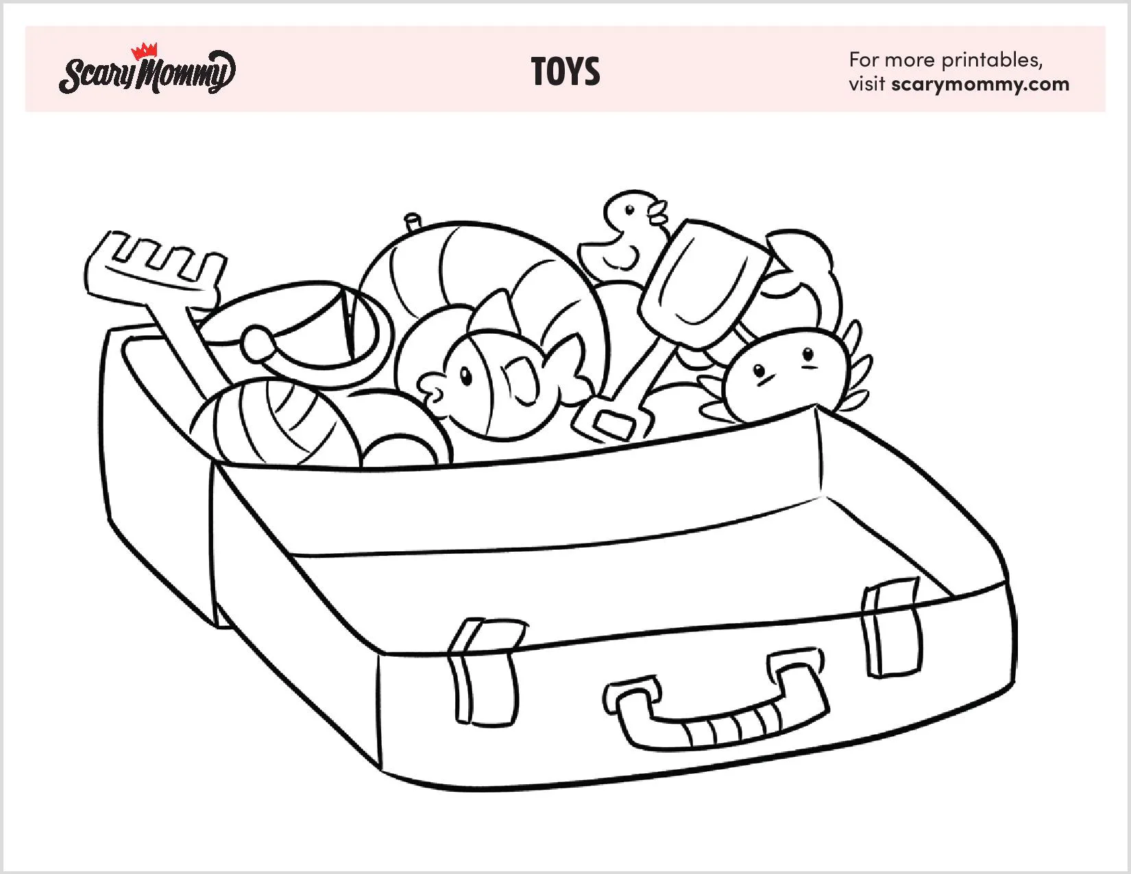 Tinker Around With These 10 Nostalgic Toy Coloring Pages