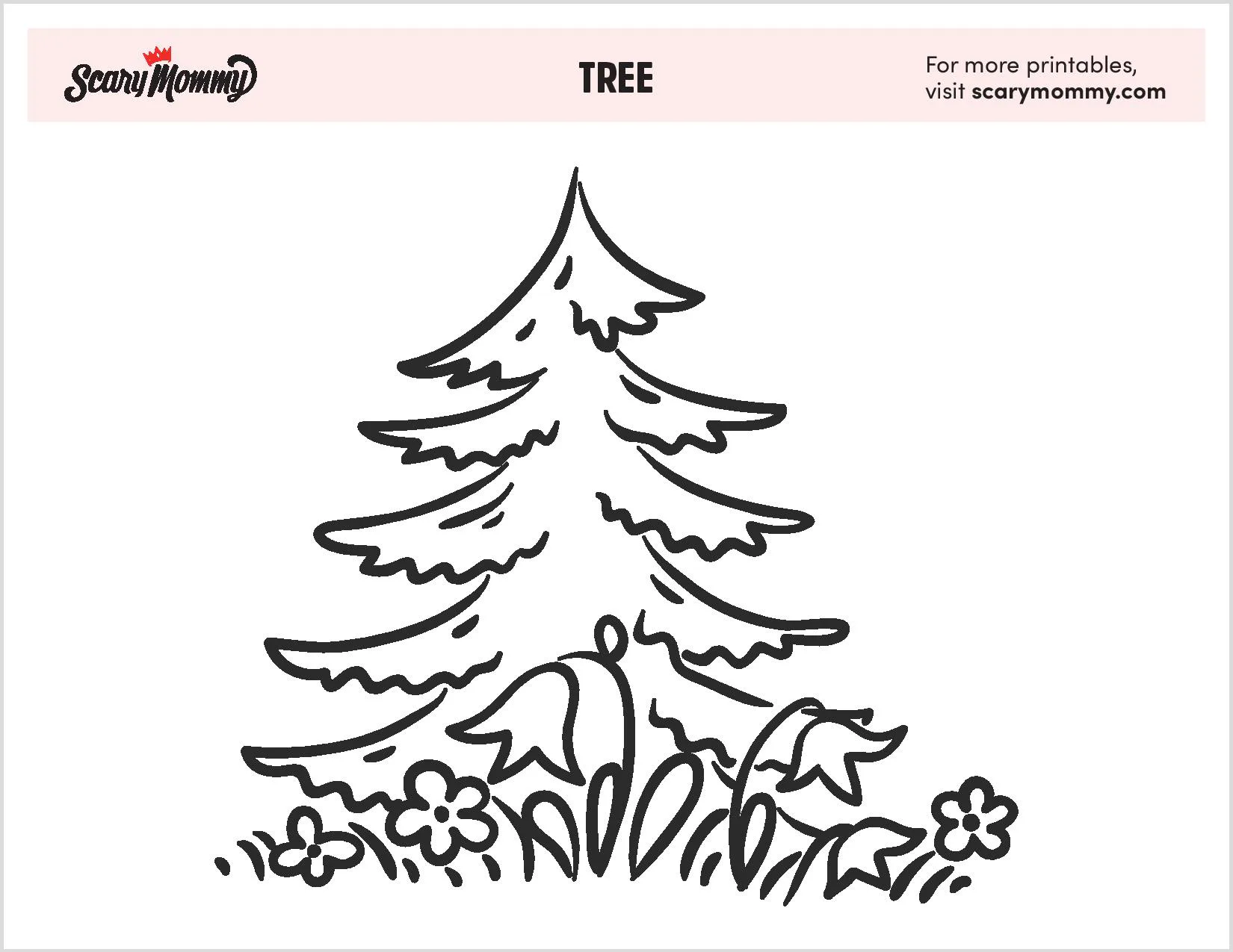 10 Unbeleafably Cute Tree Coloring Pages To Entertain Your Tiny Tree ...