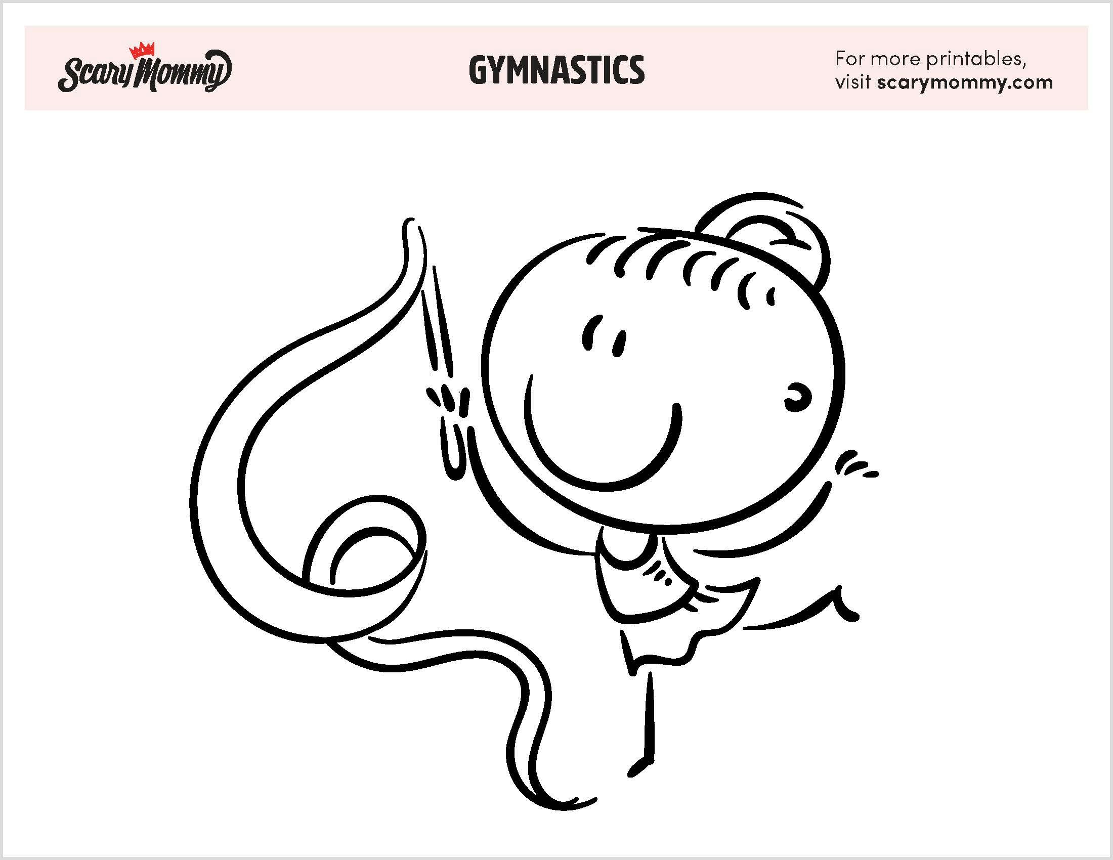 10 Gymnastics Coloring Pages That’ll Have Your Little Ones Doing ...