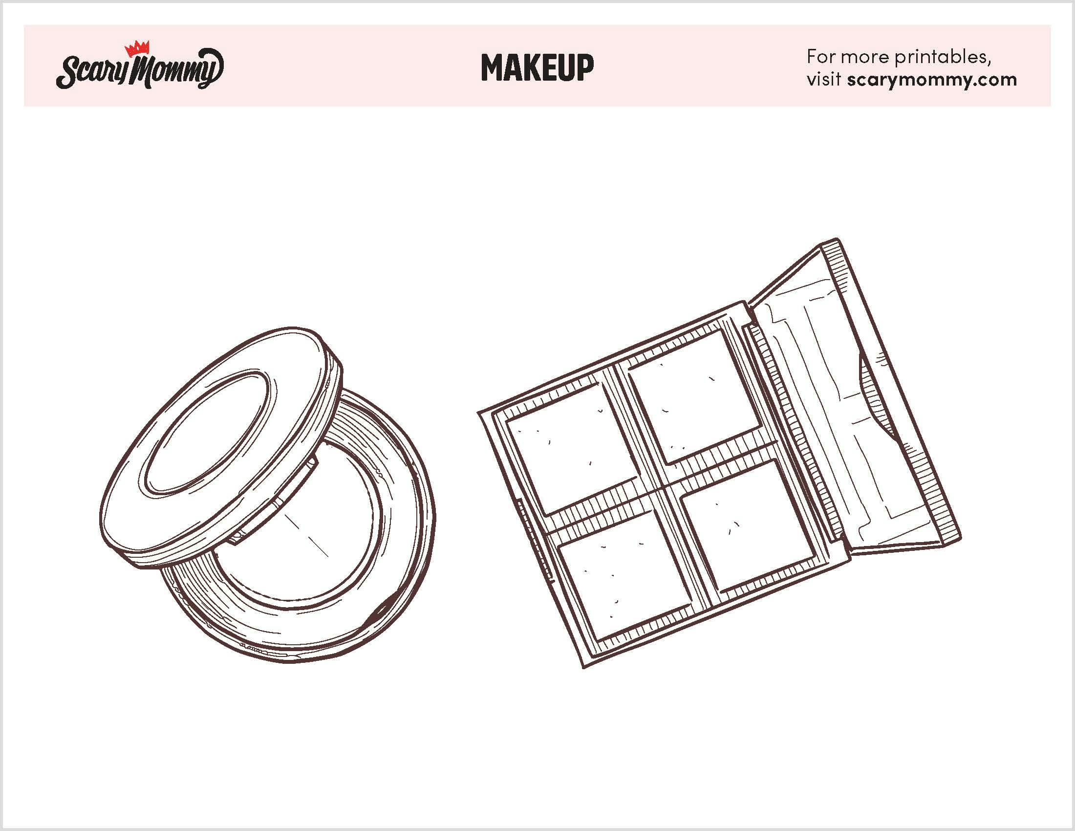 Throw A Little Shade At Boredom With These Makeup Coloring Pages