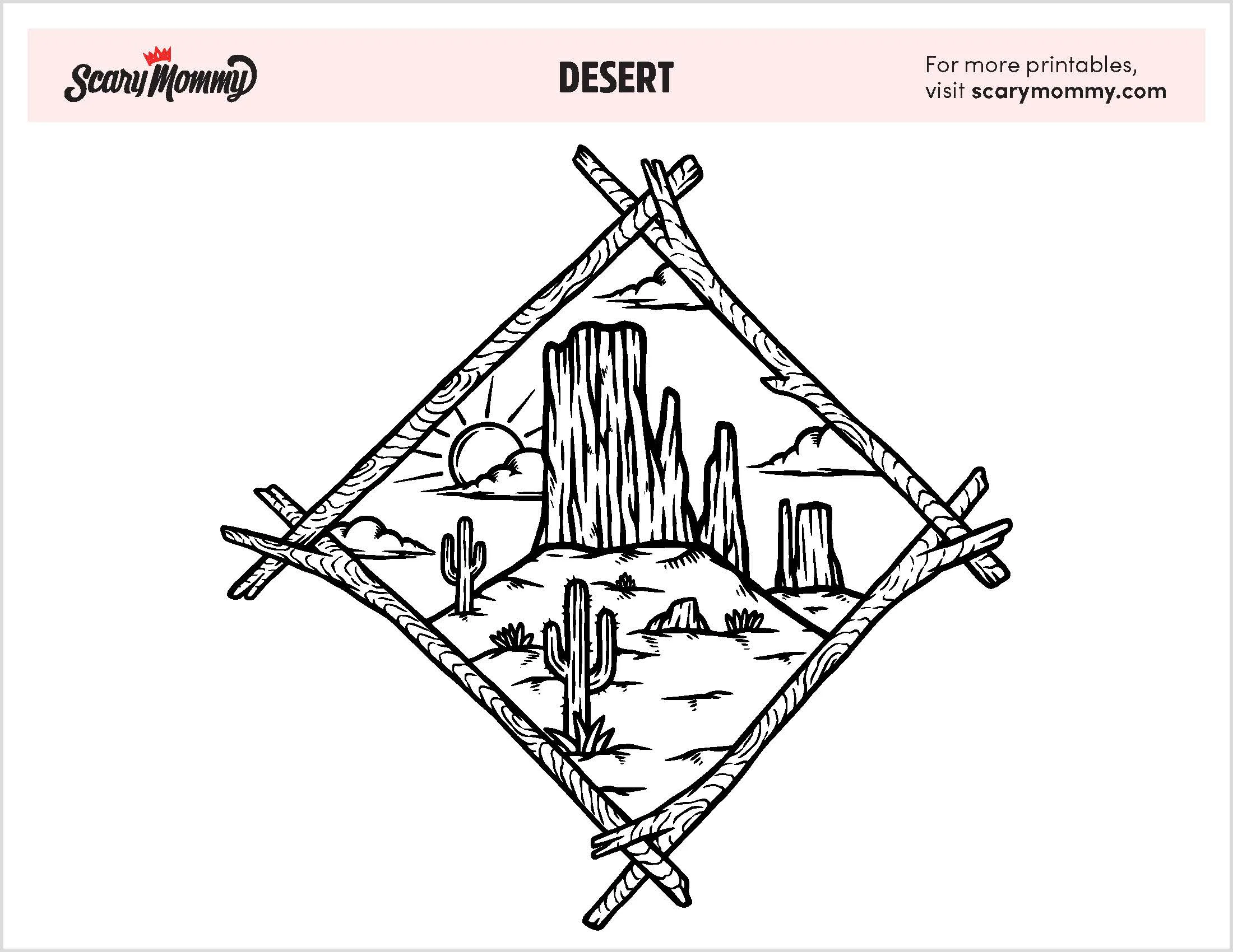 Create An Oasis Of Creativity With These 10 Gorgeous Desert Coloring Pages