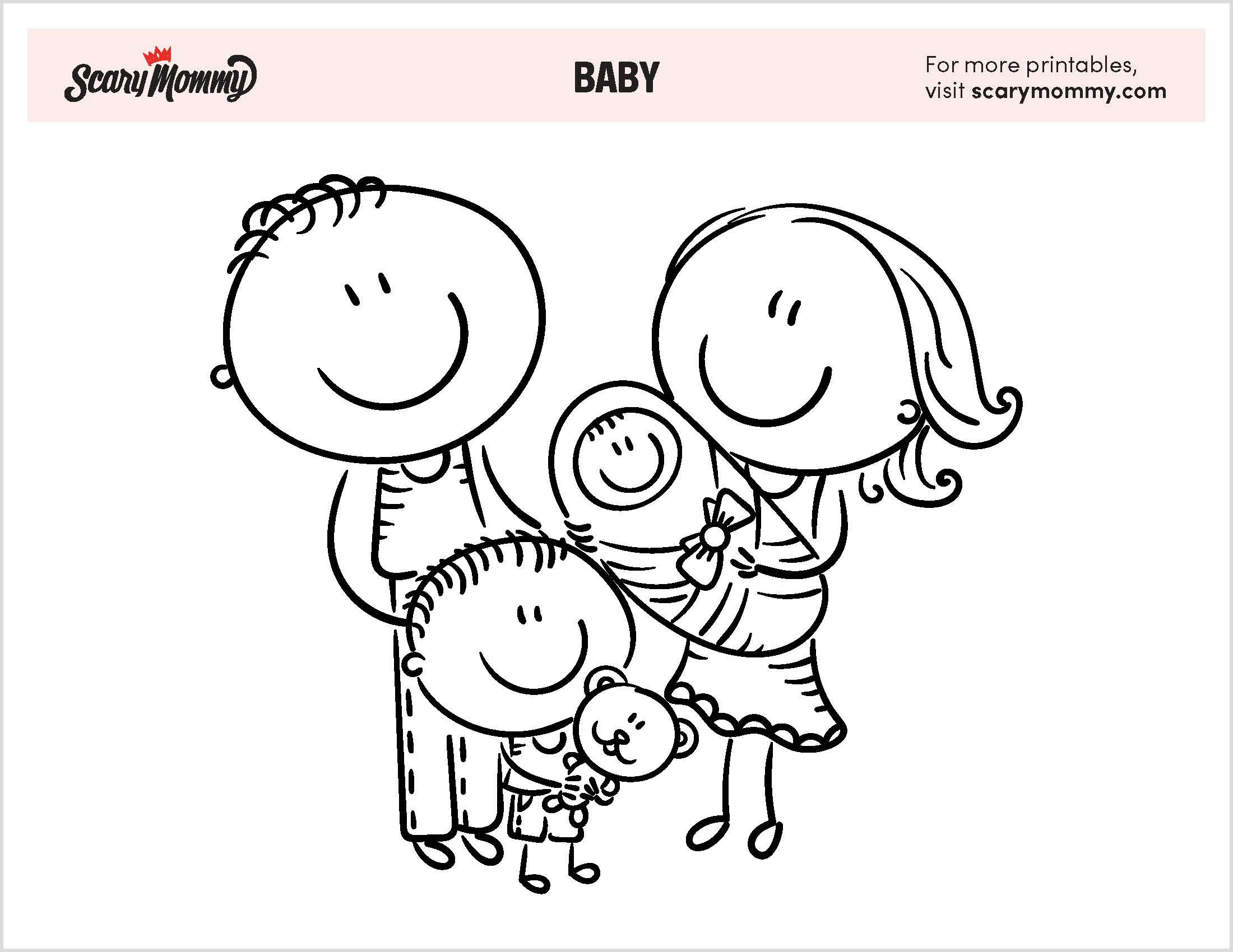 10 Baby Coloring Pages Almost As Adorable As The Real Deal