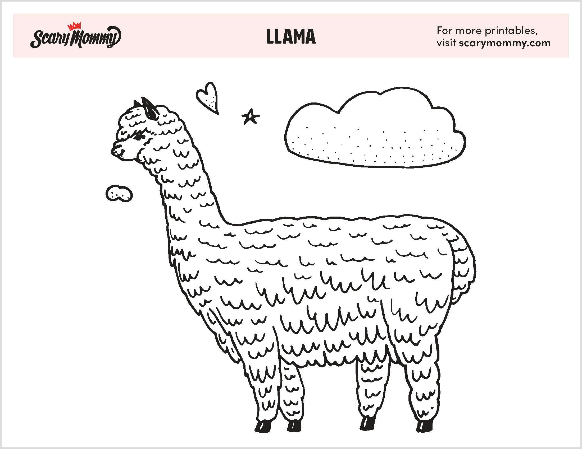 Got Bored Kids? No Probllama! Print Out These 10 Llama Coloring Pages