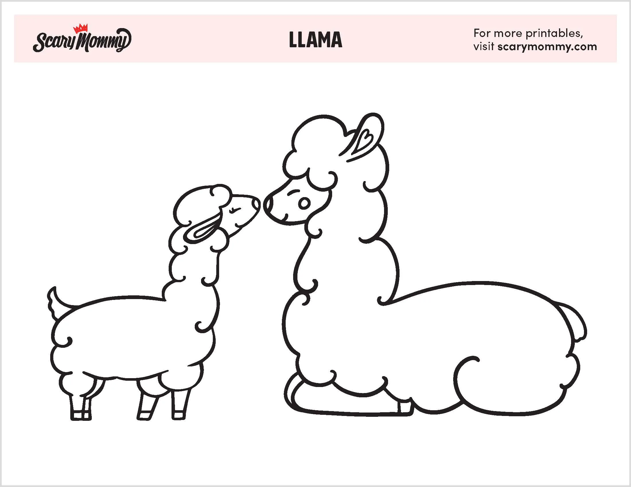 Got Bored Kids? No Probllama! Print Out These 10 Llama Coloring Pages
