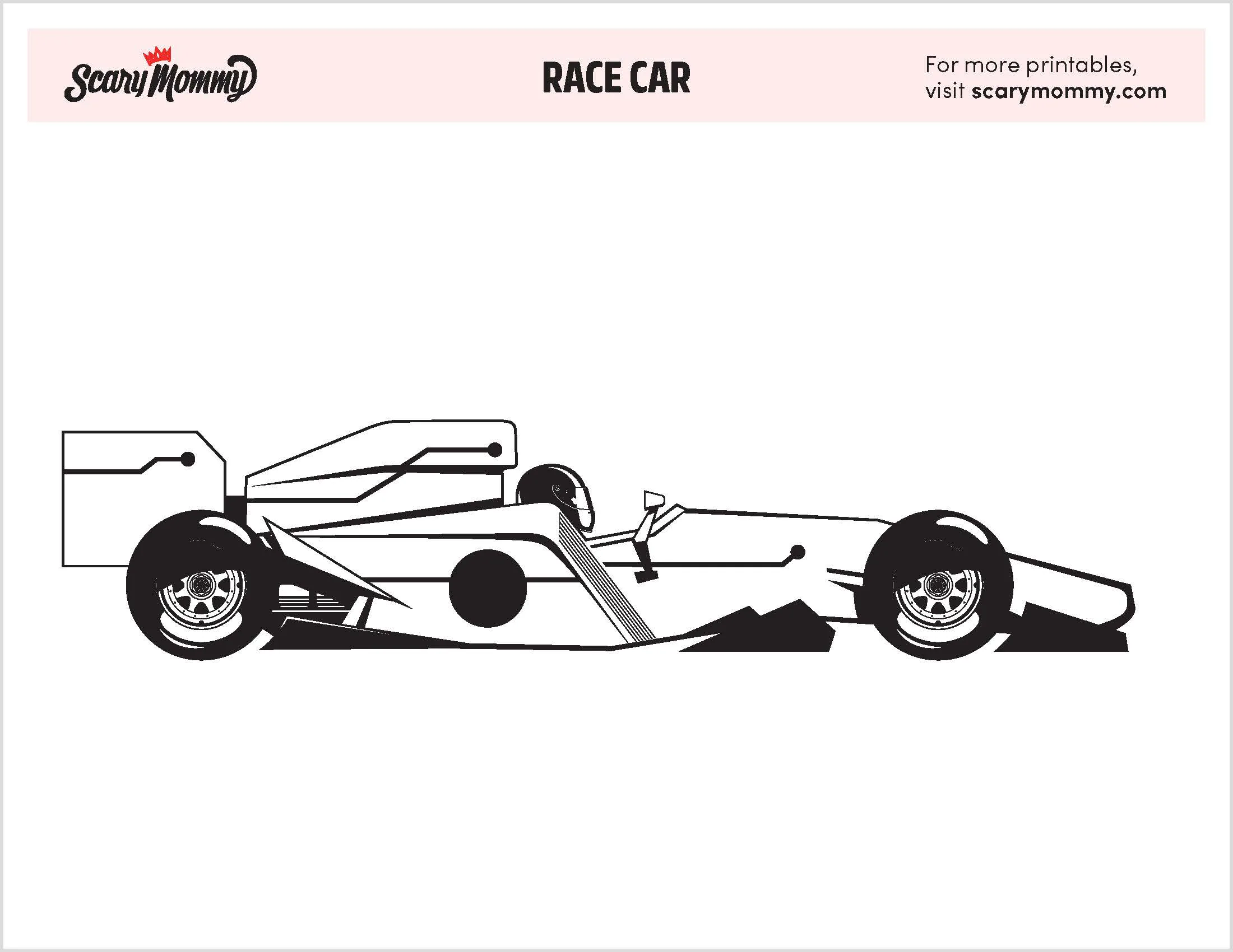 Indy Race Car Coloring Page Free Printable Coloring Pages