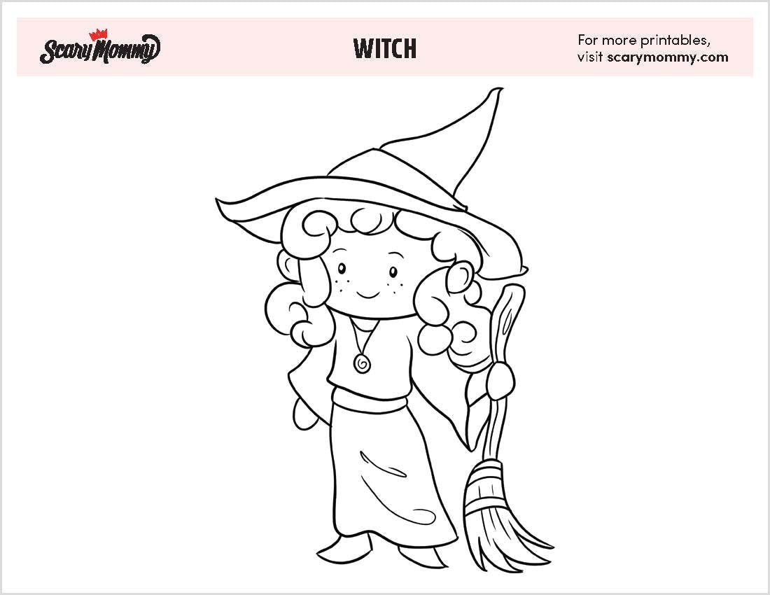 Cast A Spell On Your Kiddos With These 10 Magical Witch Coloring Pages