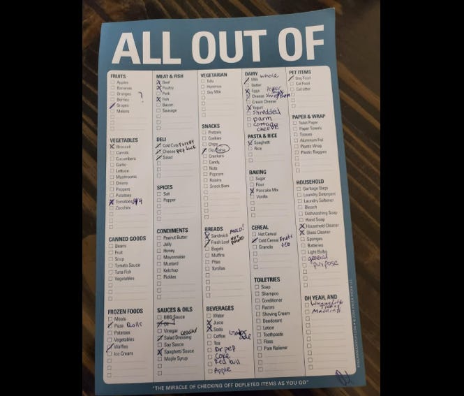 This Genius Notepad Makes Grocery Shopping Sooo Much Easier