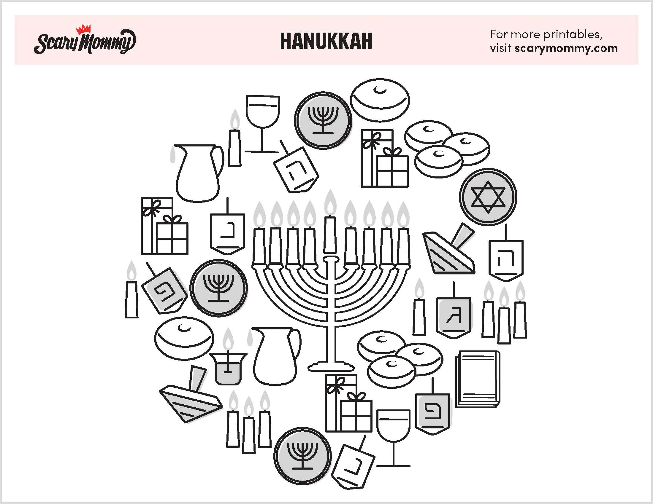 10 Festive Hanukkah Coloring Pages Perfect For Holiday Arts & Crafts
