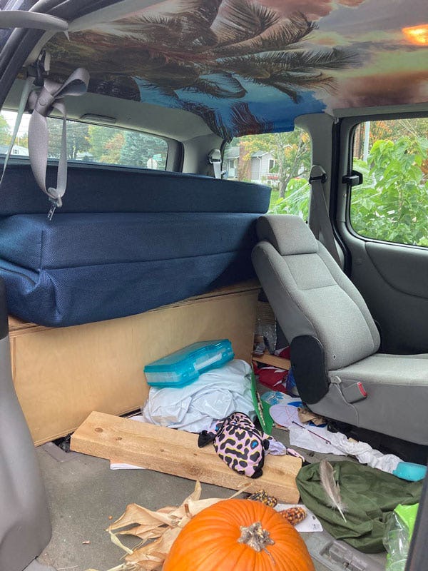 A Look Inside The Minivan AKA ‘The Rolling Dumpster’