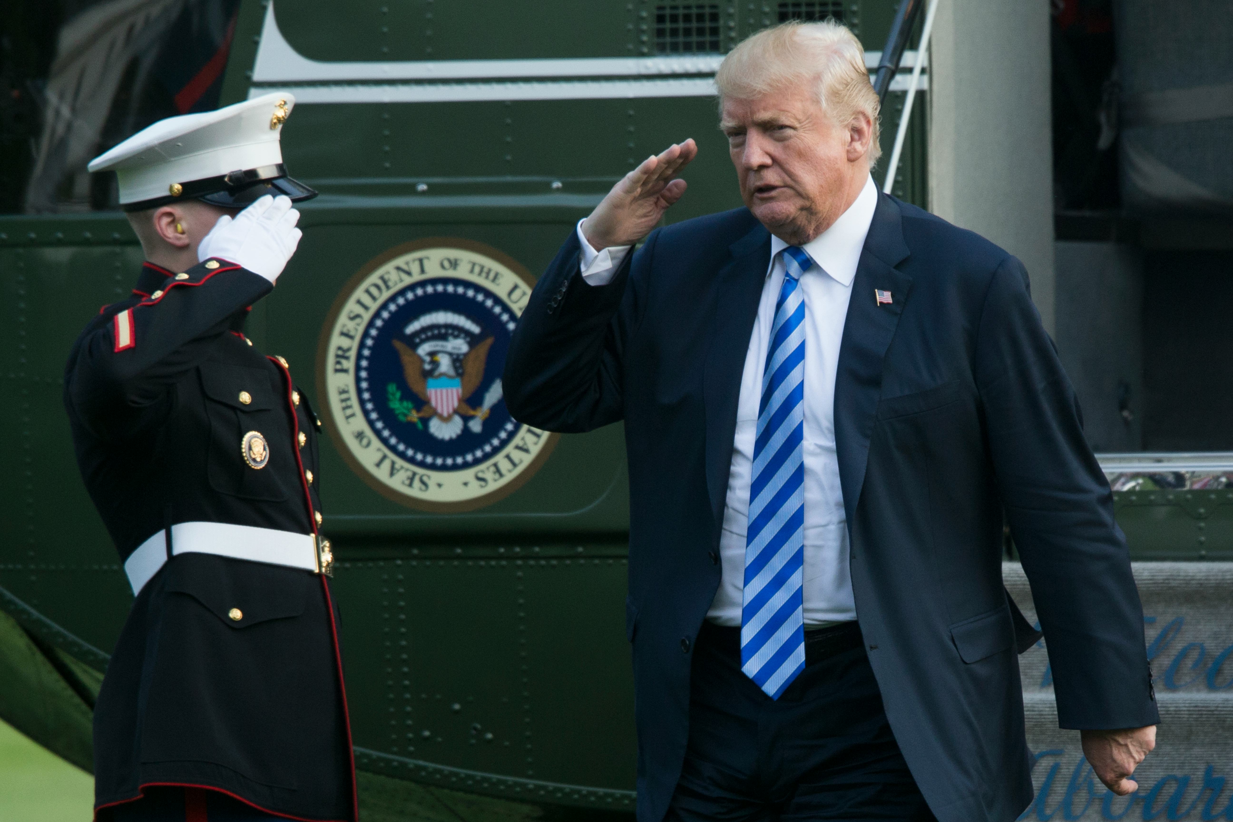 These Photos Of Trump Saluting Compared To Past Presidents Show How ...