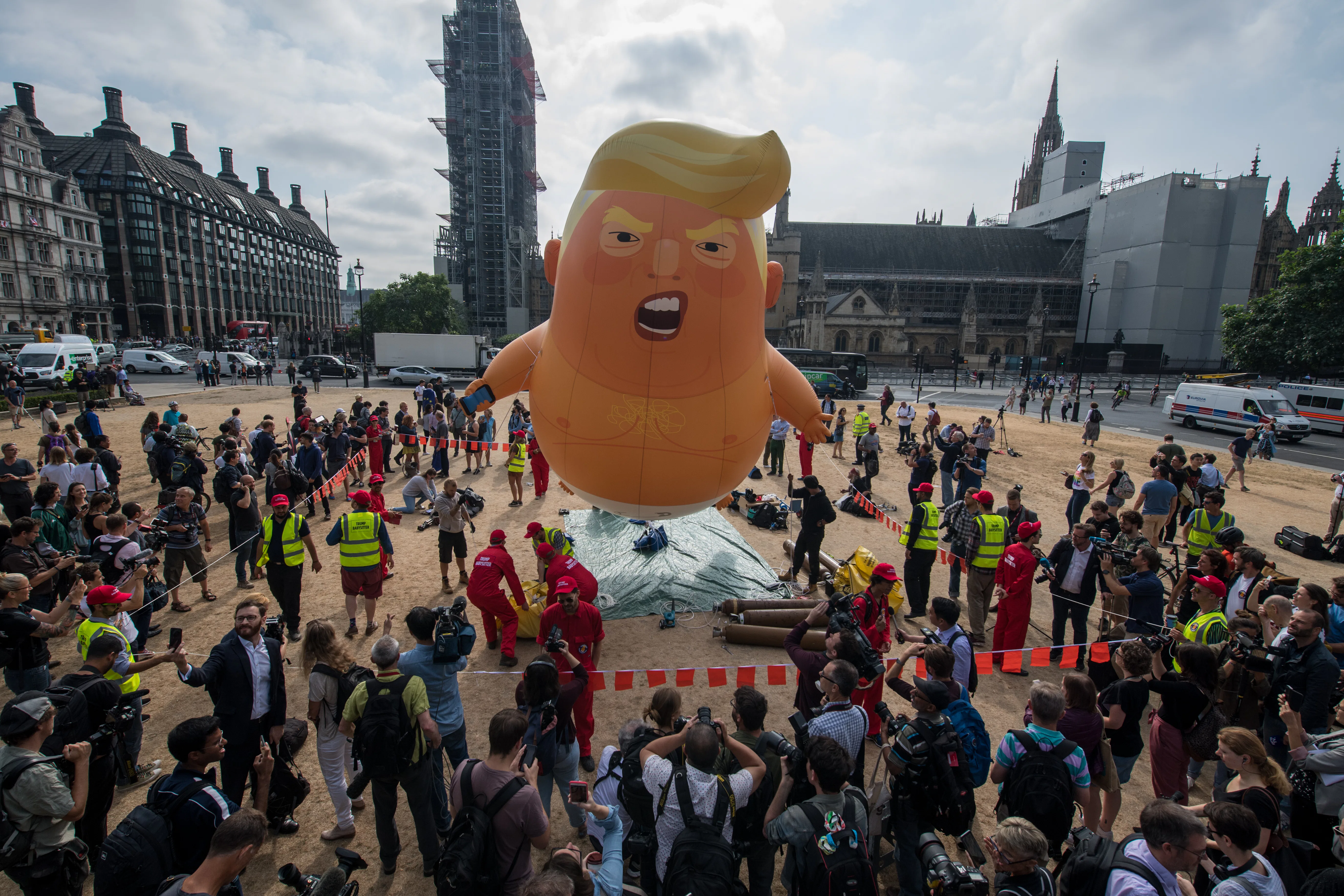 Photos Of The Trump Baby Balloon In London Show Exactly What POTUS Missed