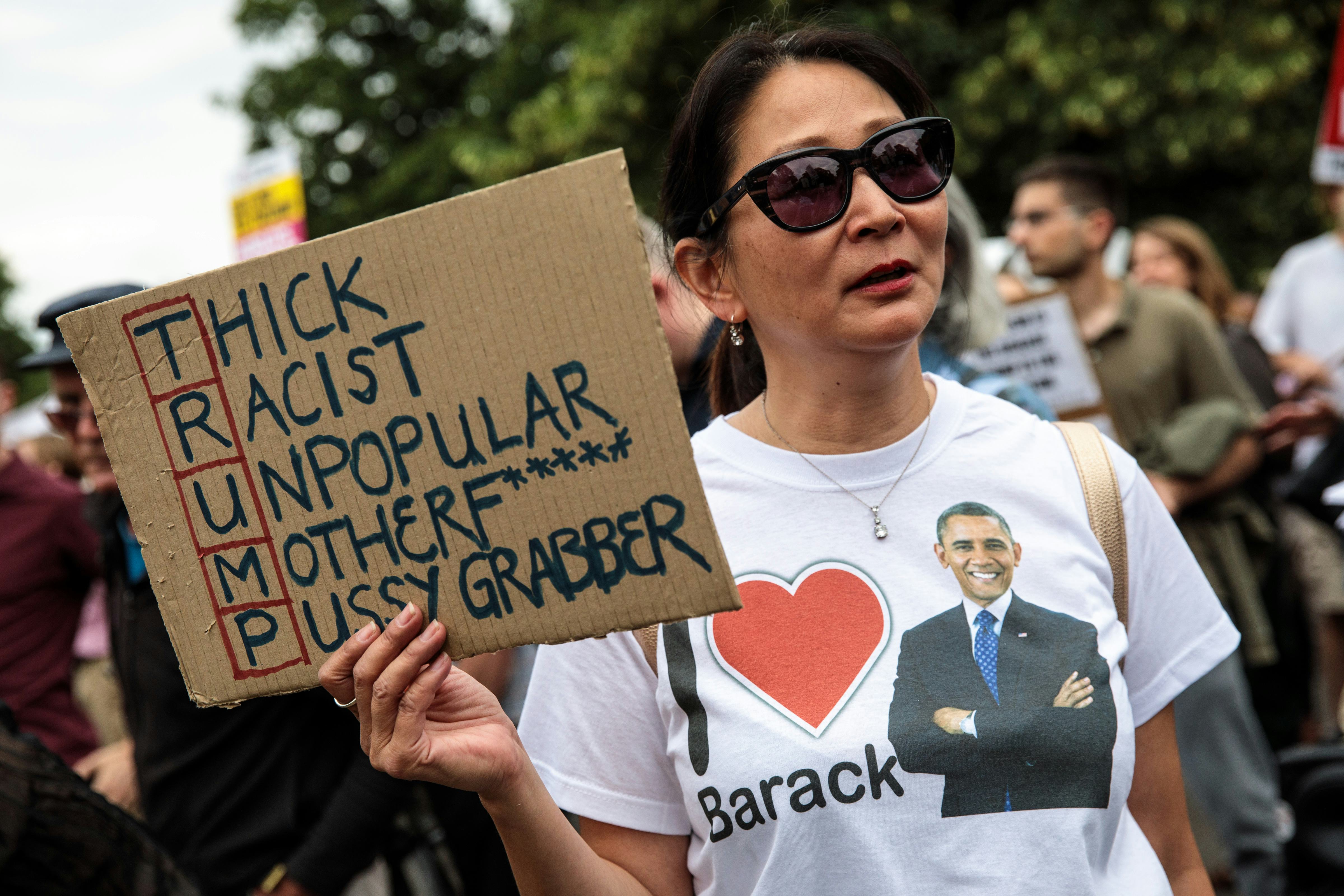 These London Trump Protest Signs Speak Volumes About How The Brits ...
