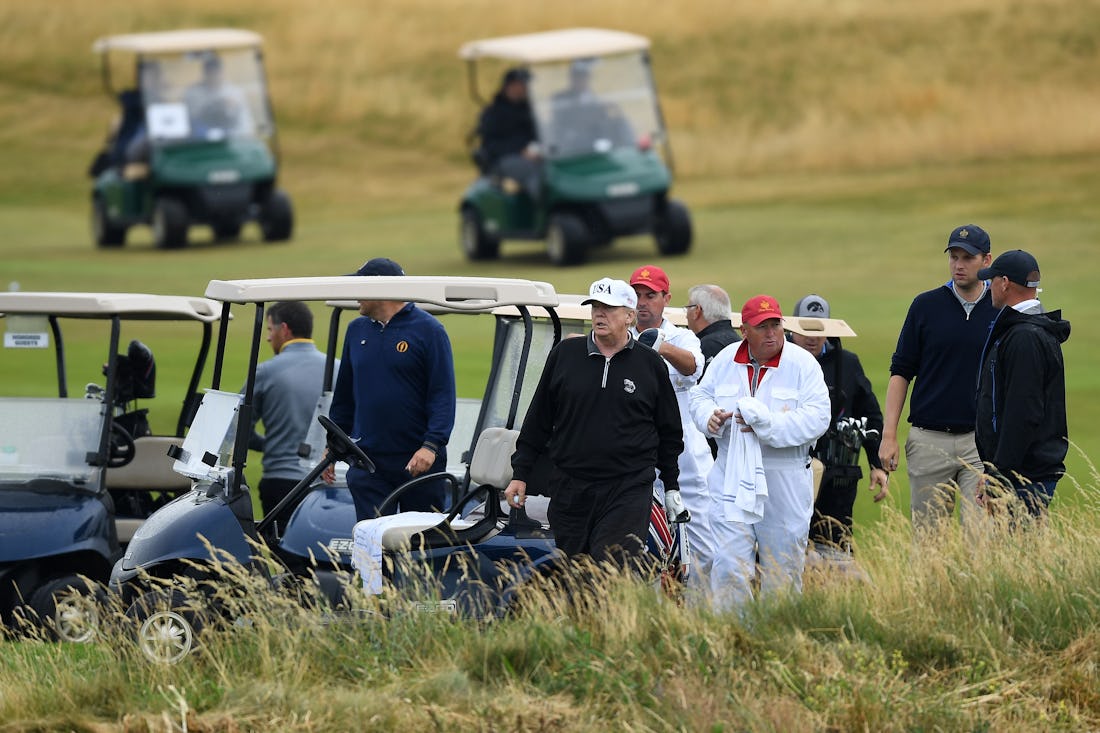 President Trump's Golf Scores Were Apparently Hacked To Make Him Look ...
