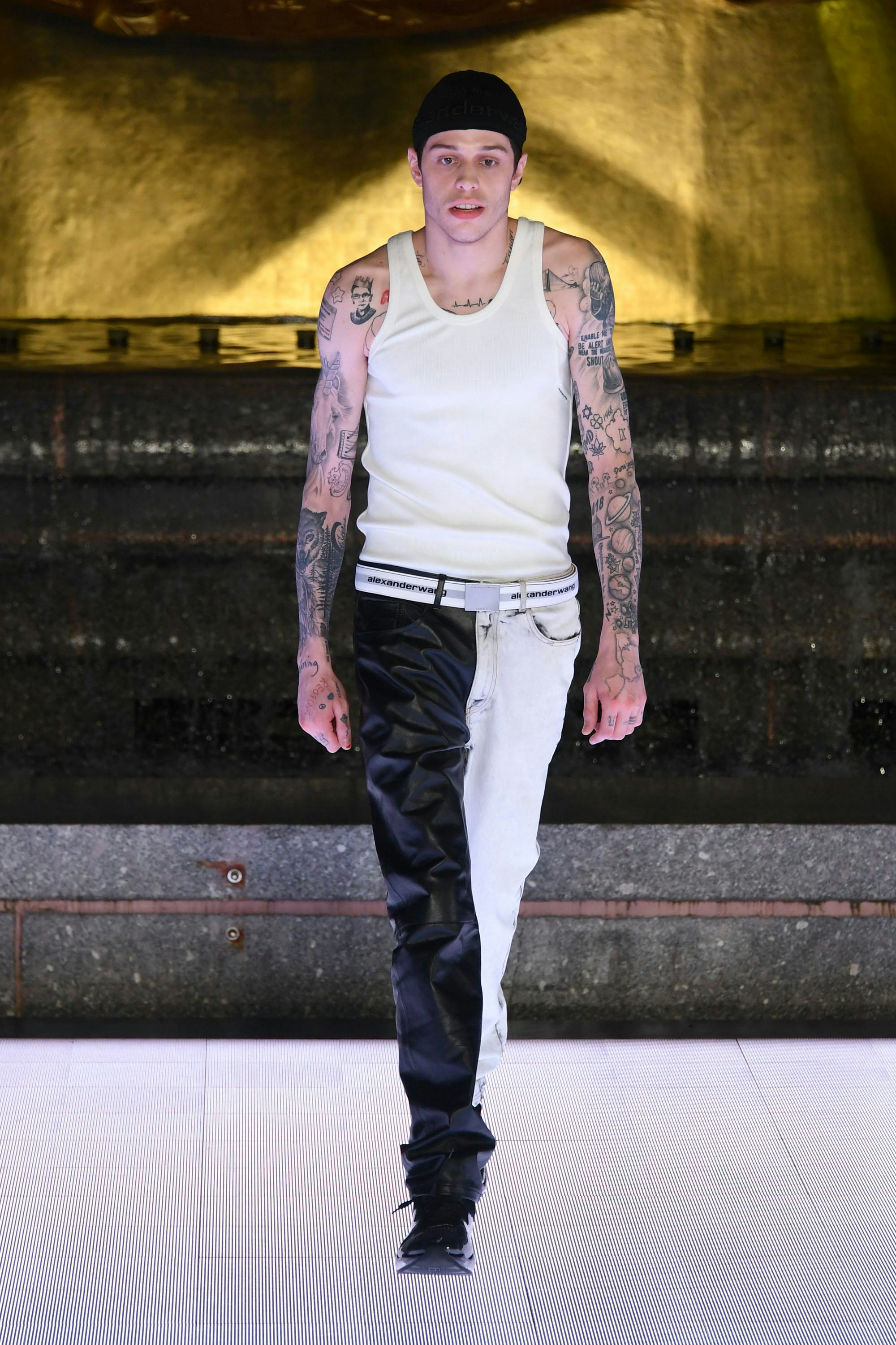 Pete Davidson Modeled In Alexander Wang's Runway Show In His Trademark ...