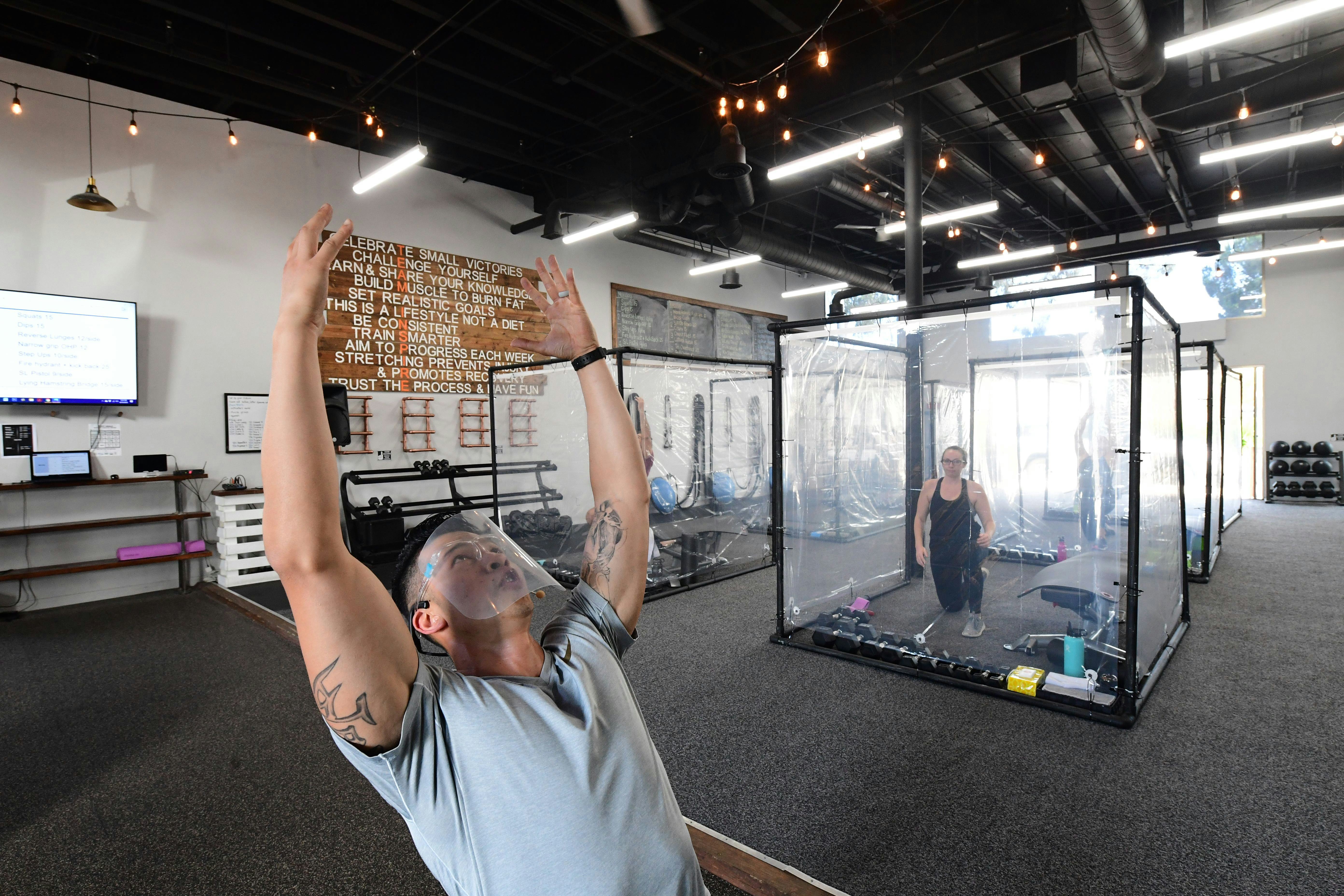 These Photos Of Pandemic Plastic Fitness Pods Are As Post-Apocalyptic ...