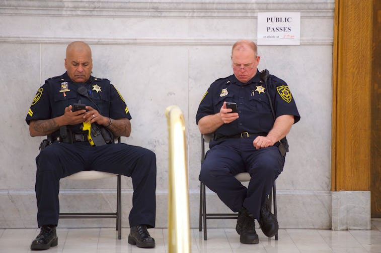 The police use Slack, but the company would rather we didn't know