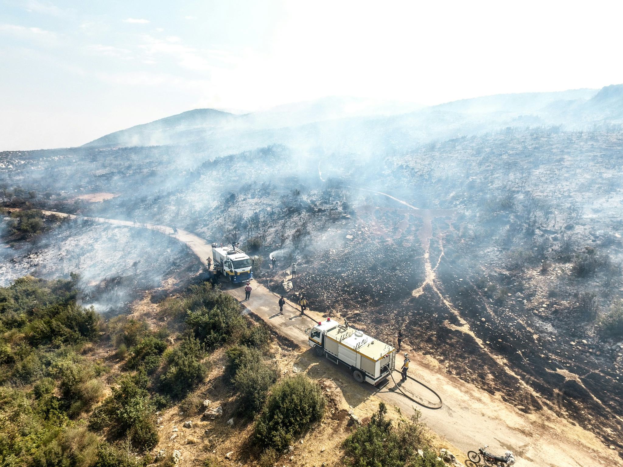 A harrowing look at west coast wildfires from space
