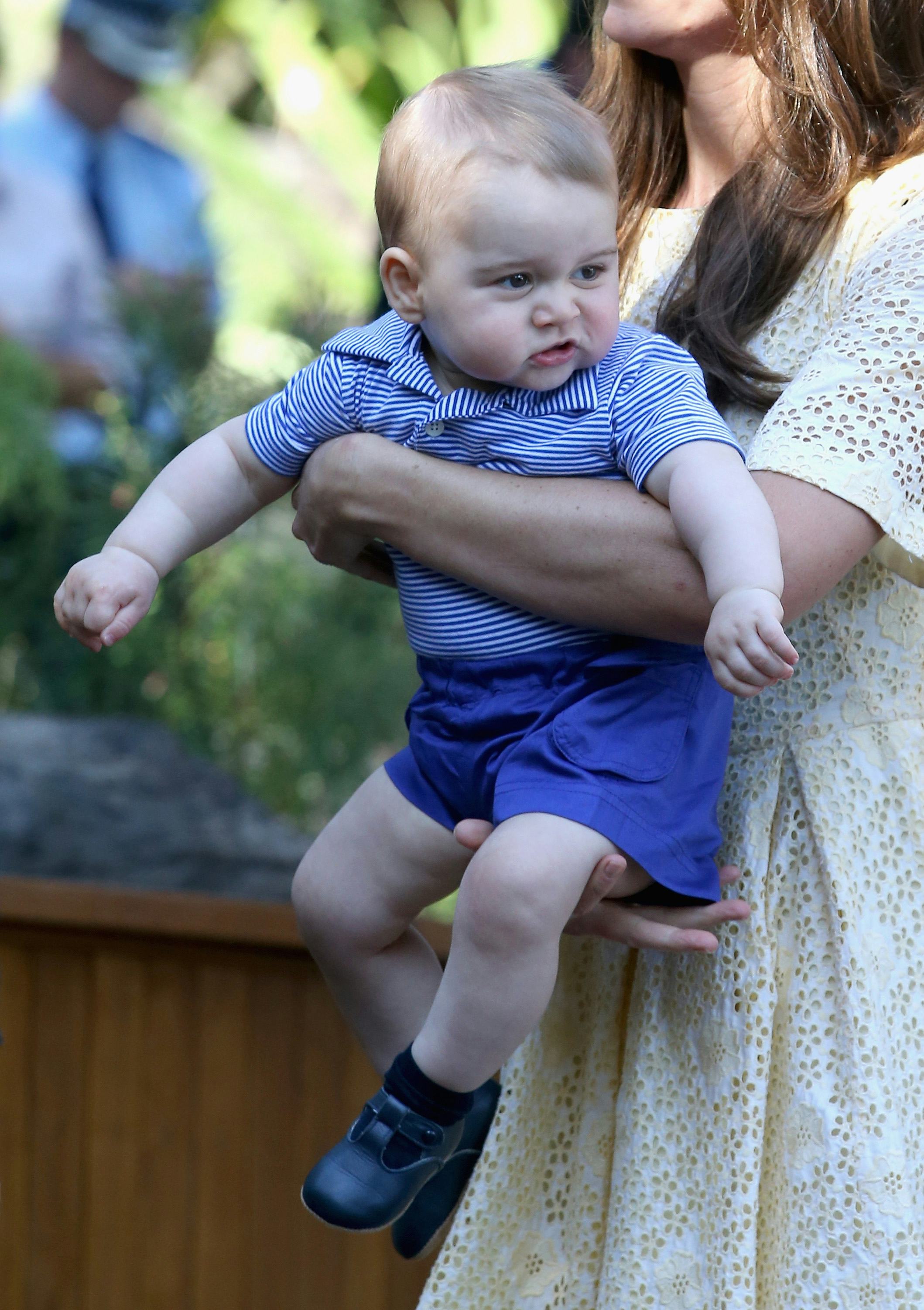 Adorable Photos Prince George Wearing Shorts Through The Years