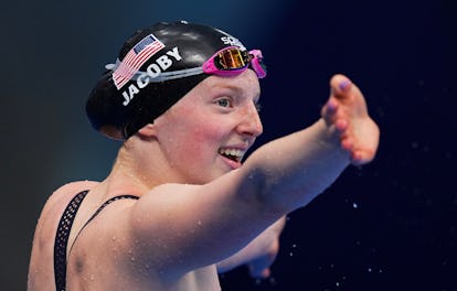 Lydia Jacoby Won The Gold & Her Mom Filmed It On An IPad