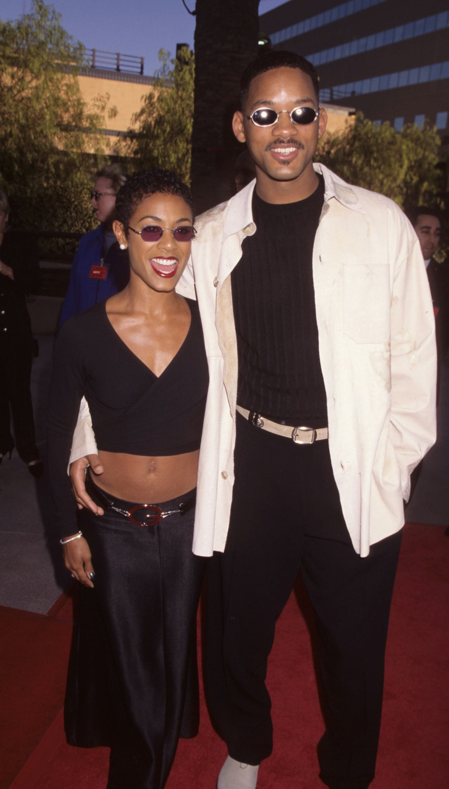Will & Jada Pinkett Smith's Best '90s Fashion Couple Moments Will & Jada Pinkett Smith's Best '90s Fashion Couple Moments