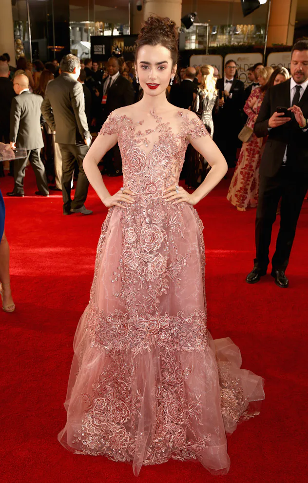 Lily Collins' 17 Best Red Carpet Outfits Of All Time