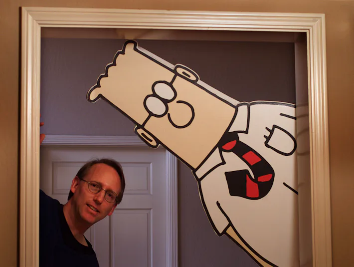 What's up with the Dilbert guy fantasizing about dead kids?