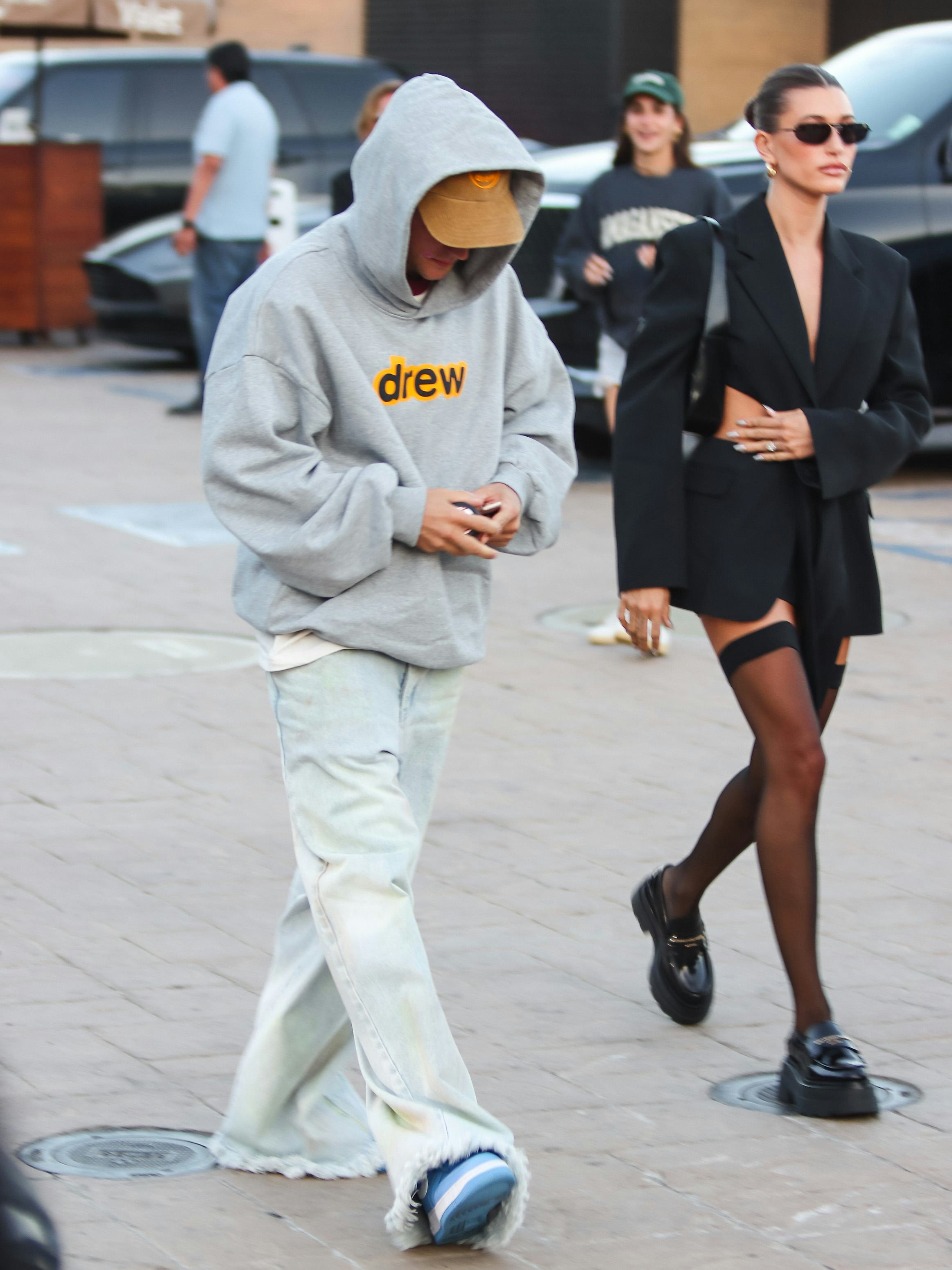 Hailey Bieber Mixes Business and Pleasure With Her Latest Look