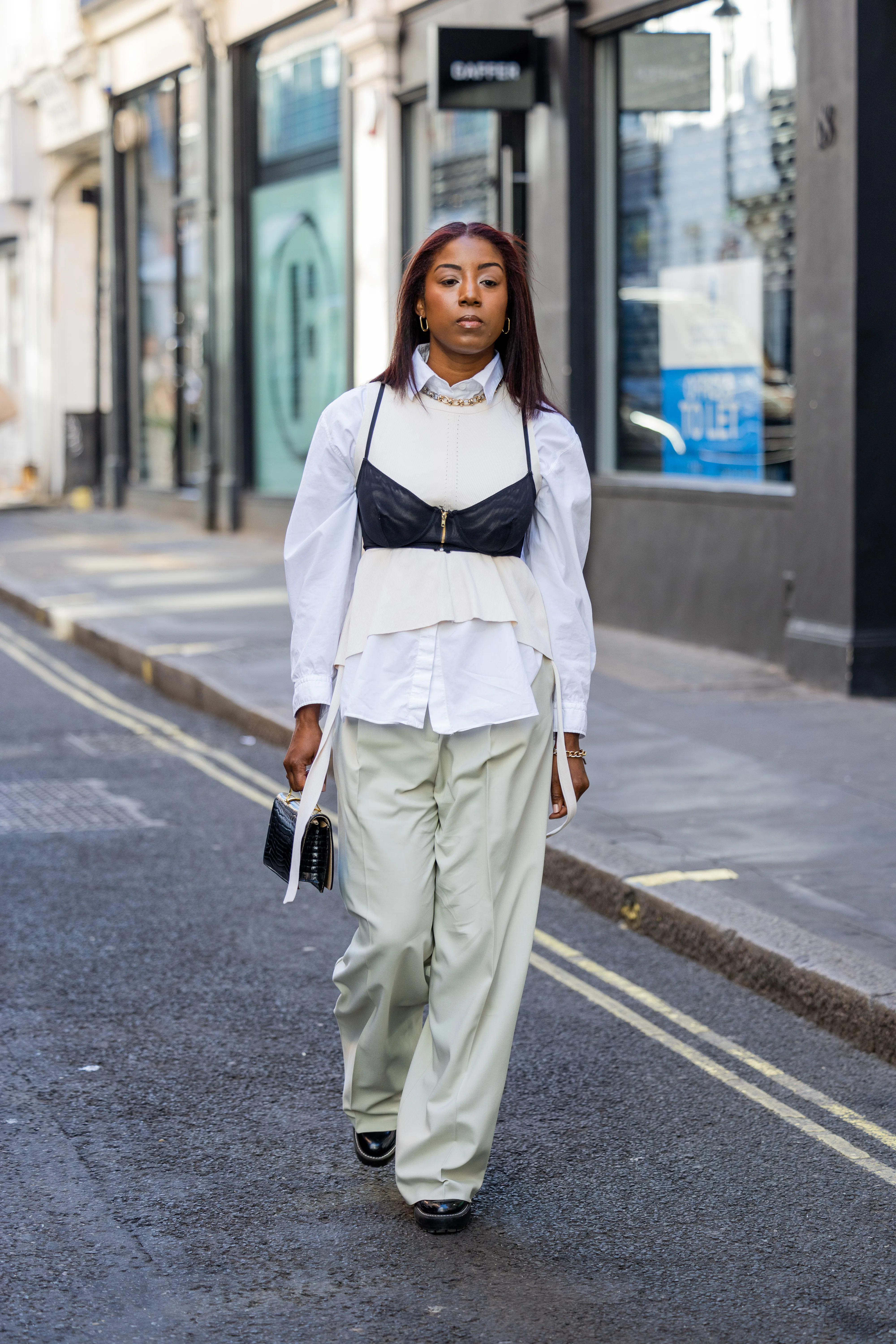 London Fashion Week Street Style Is Lingerie-Inspired