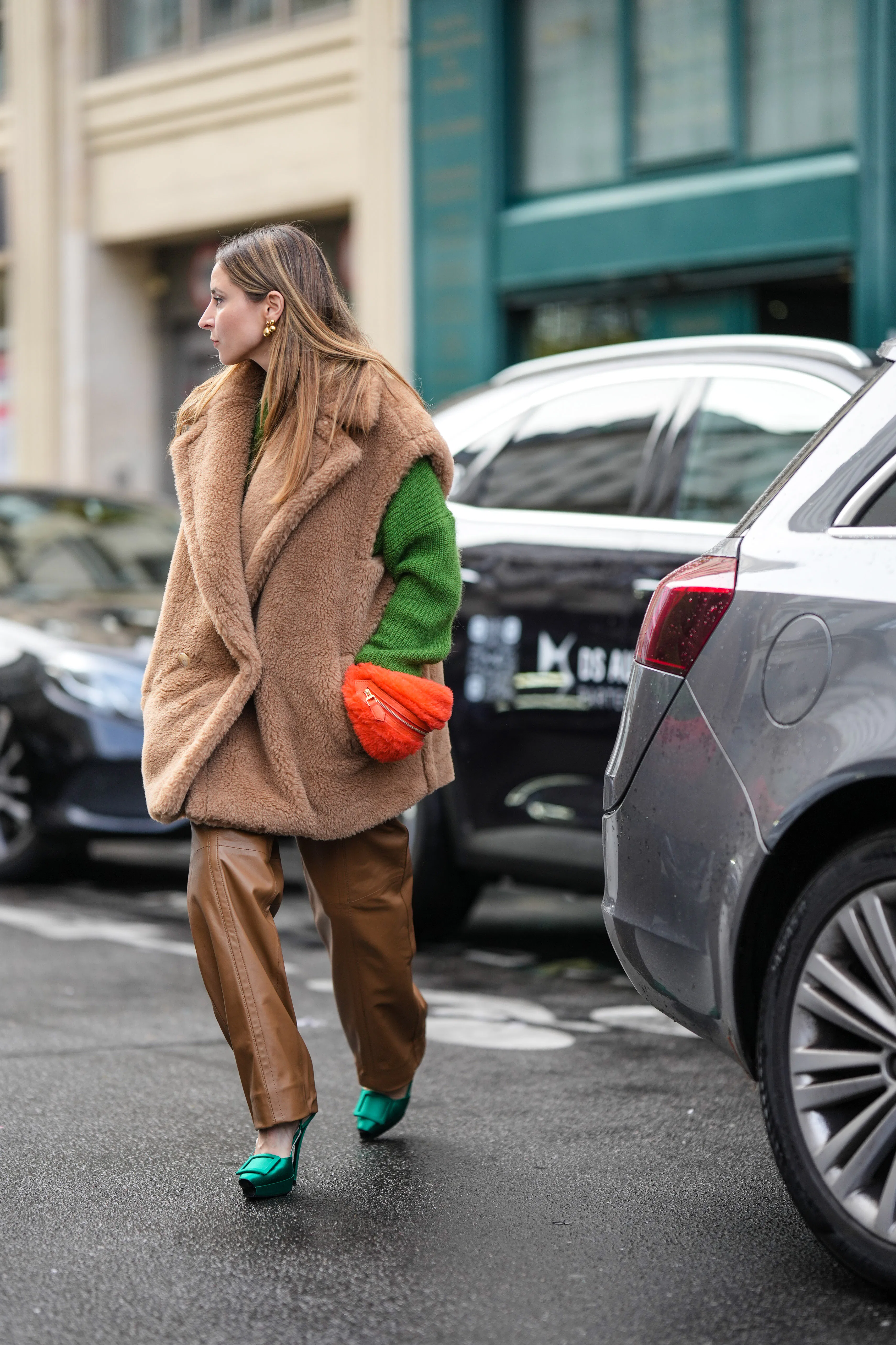 Paris Fashion Week's Best Street Style Has A Green Theme
