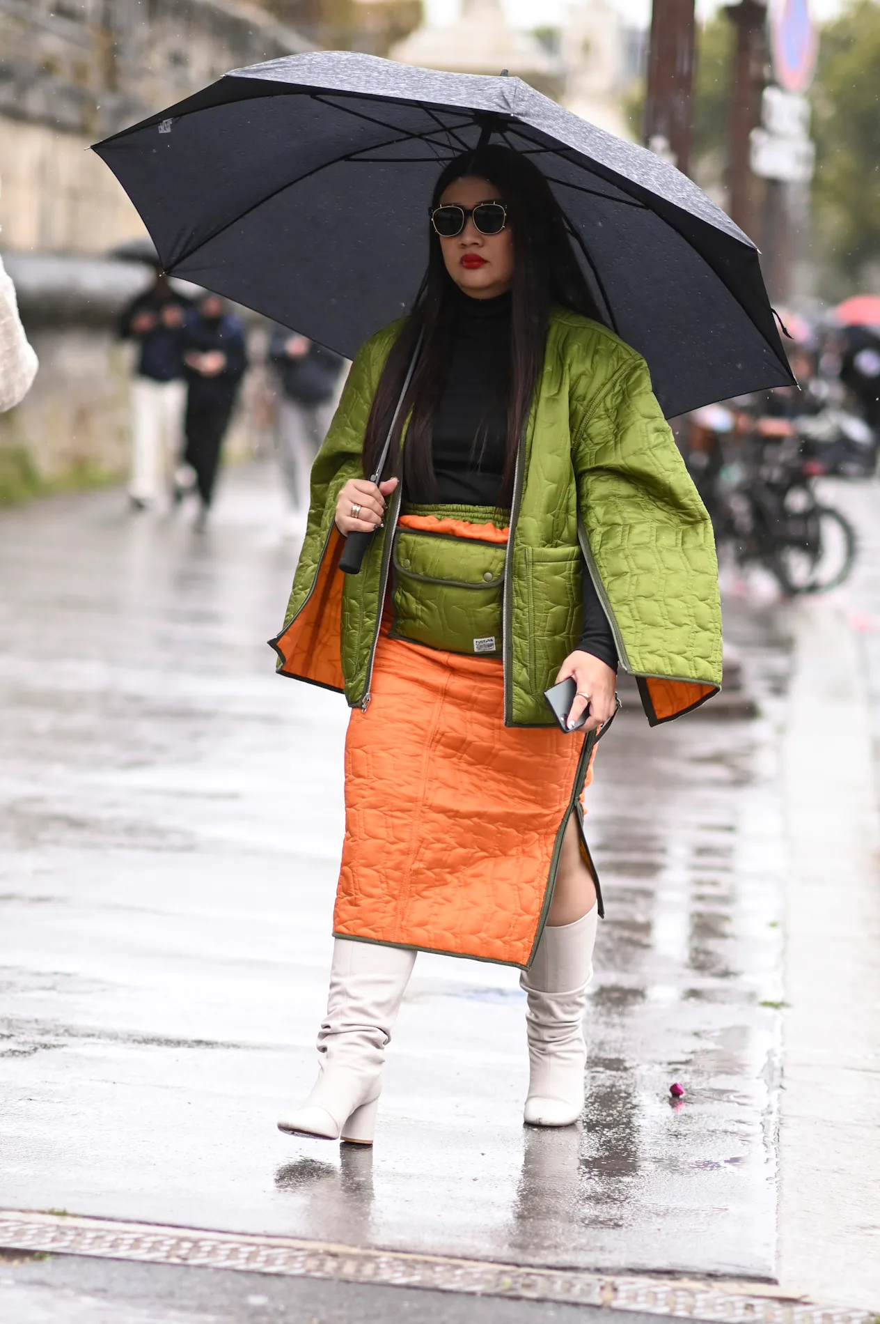 Paris Fashion Week's Best Street Style Has A Green Theme