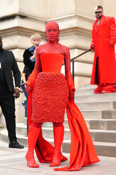 Doja Cat Wore Over 30,000 Crystals To Schiaparelli’s Couture Show