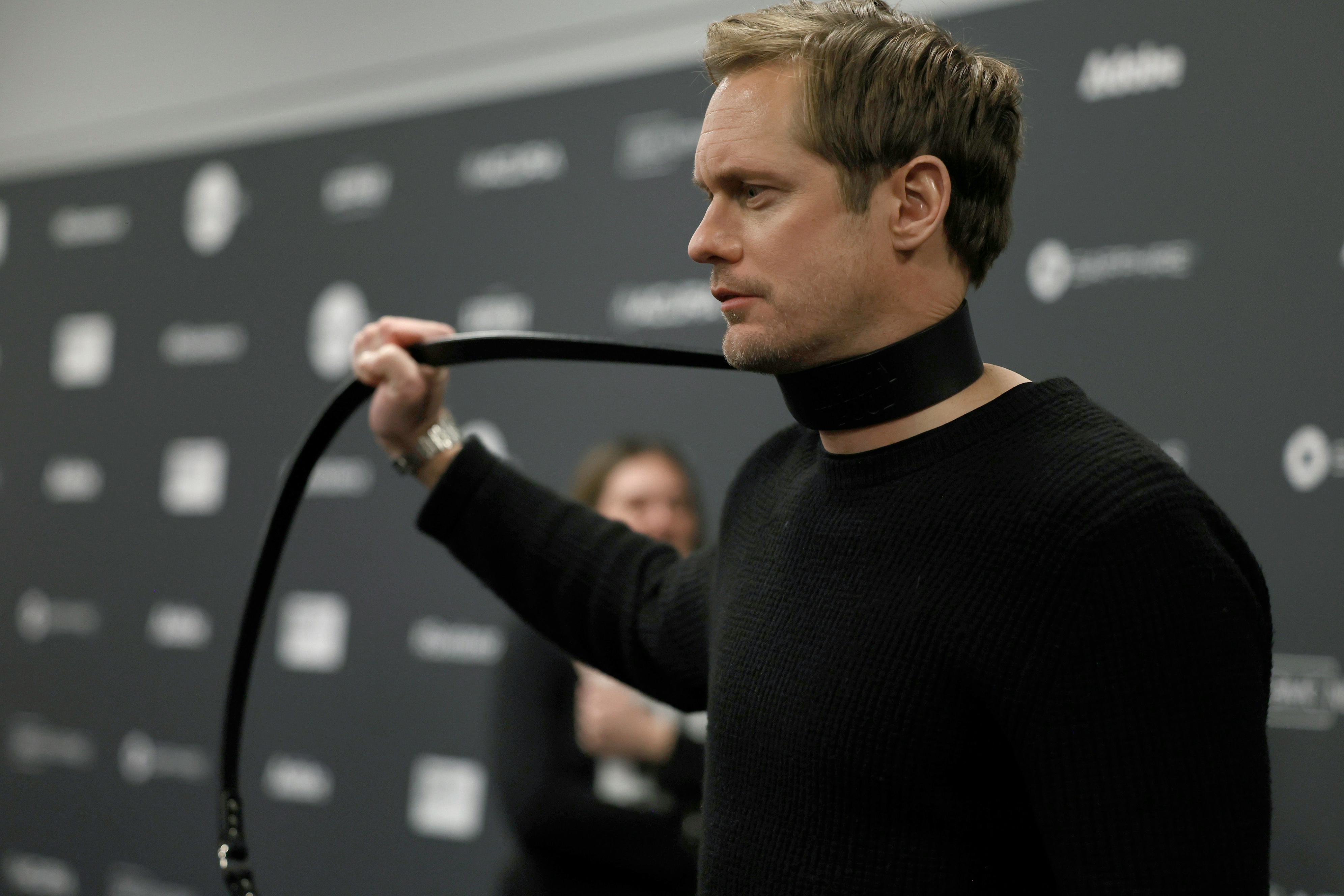 Alexander Skarsgård Was Led Around on a Leash by Mia Goth