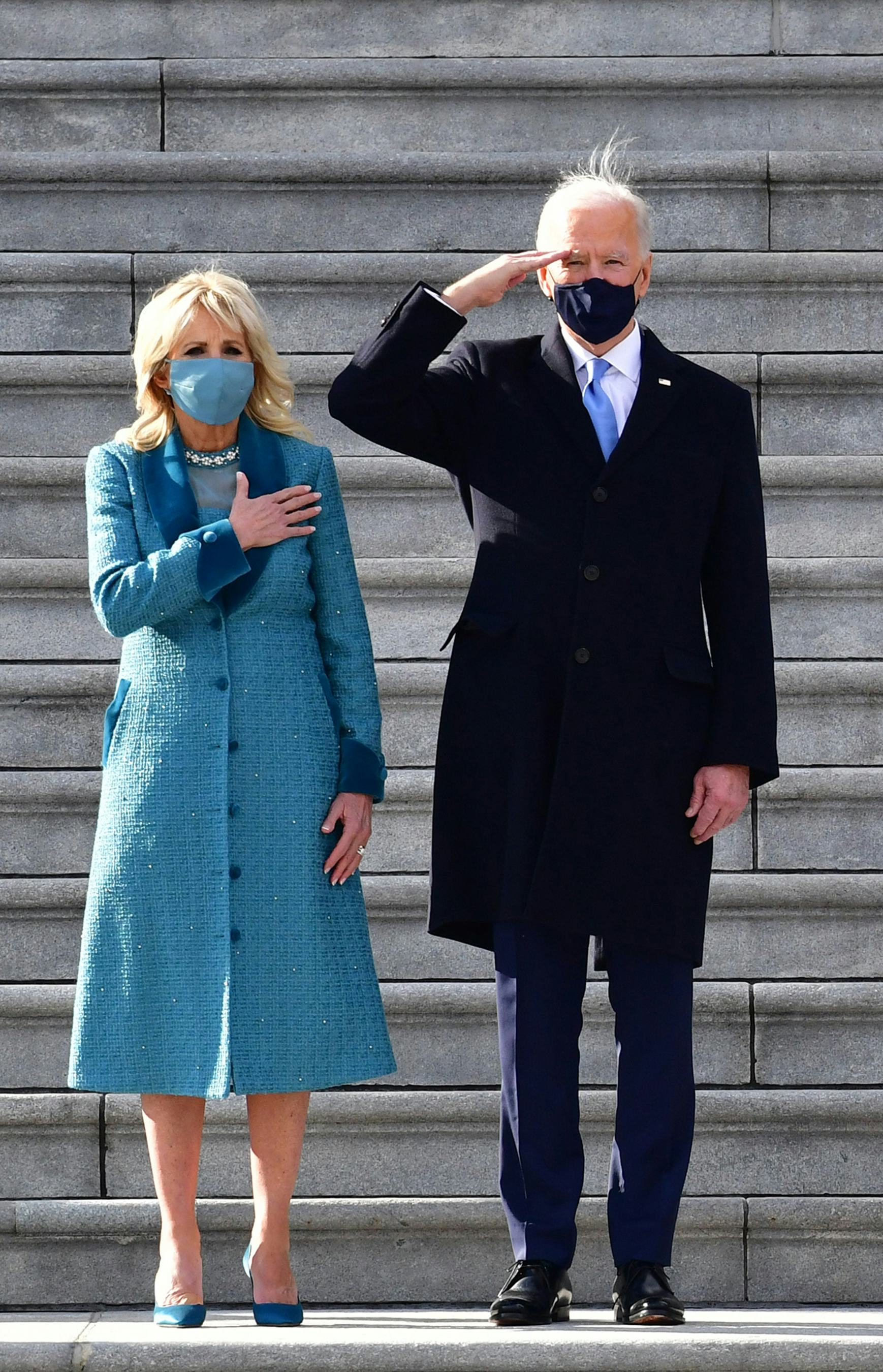 Jill Biden Wore A Floral Dress While Donating Her Inauguration Day ...