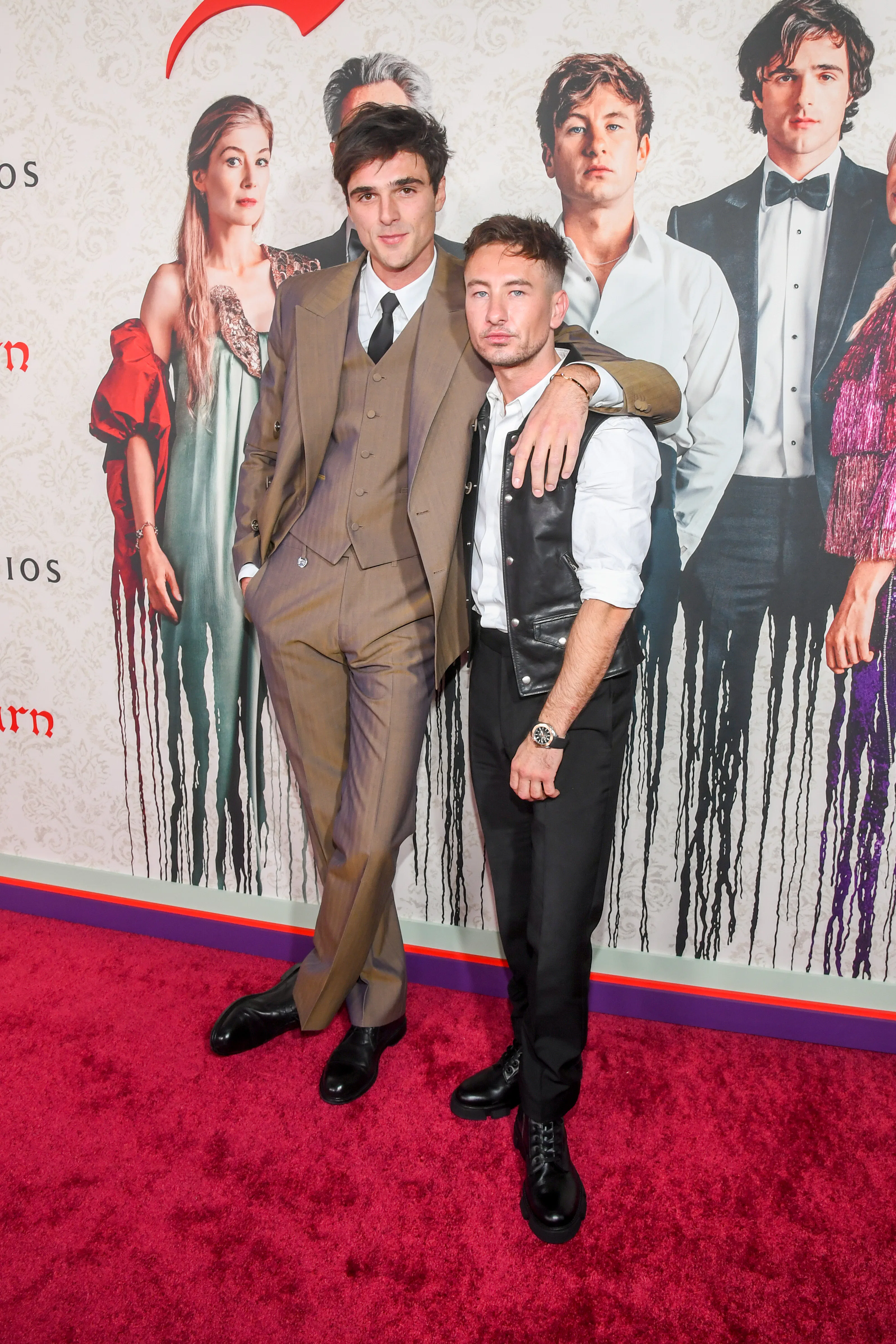 Jacob Elordi and Barry Keoghan Lean In For a Kiss at the 'Saltburn ...