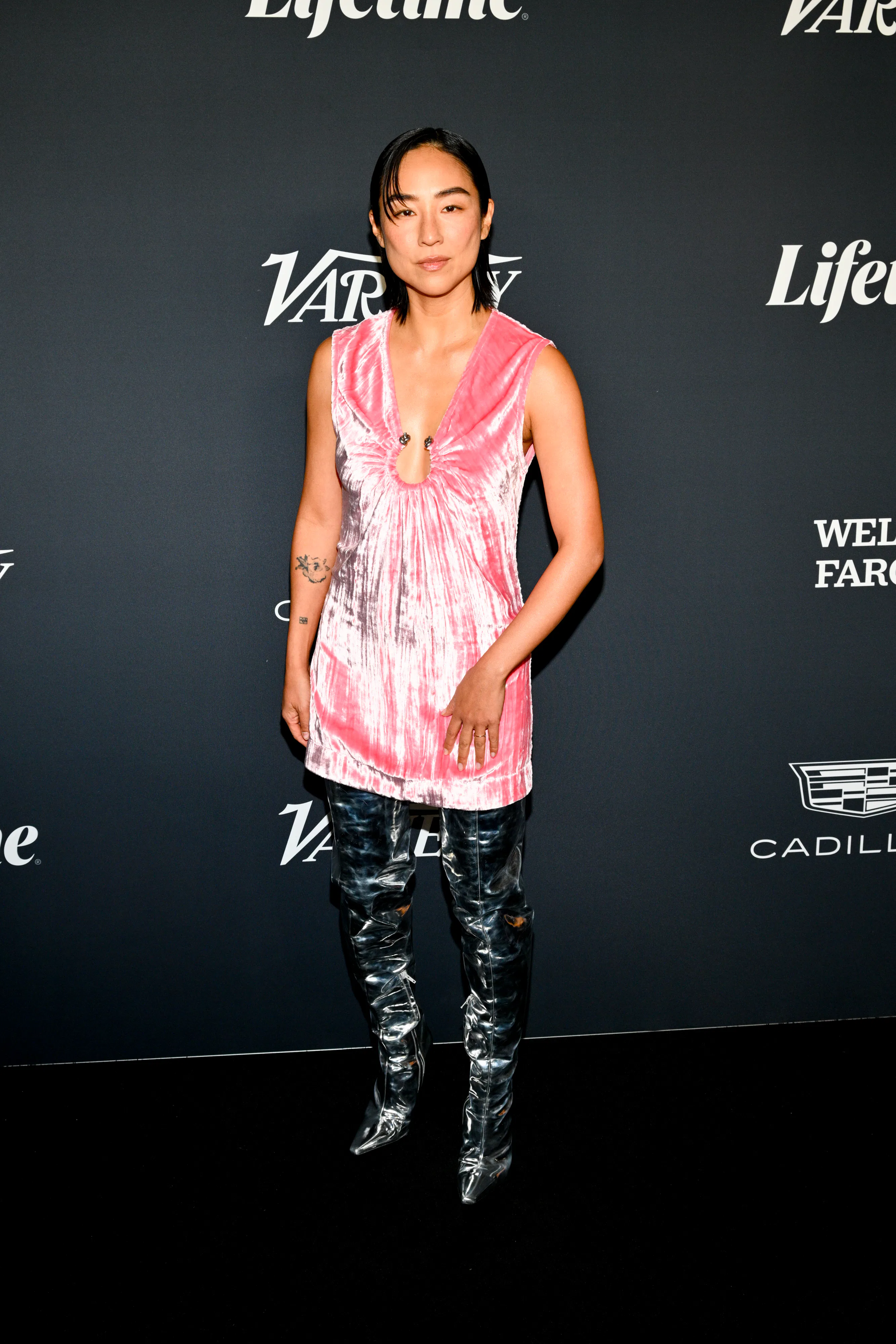 Greta Lee's Best Red Carpet Fashion Moments Feature Bold Colors ...