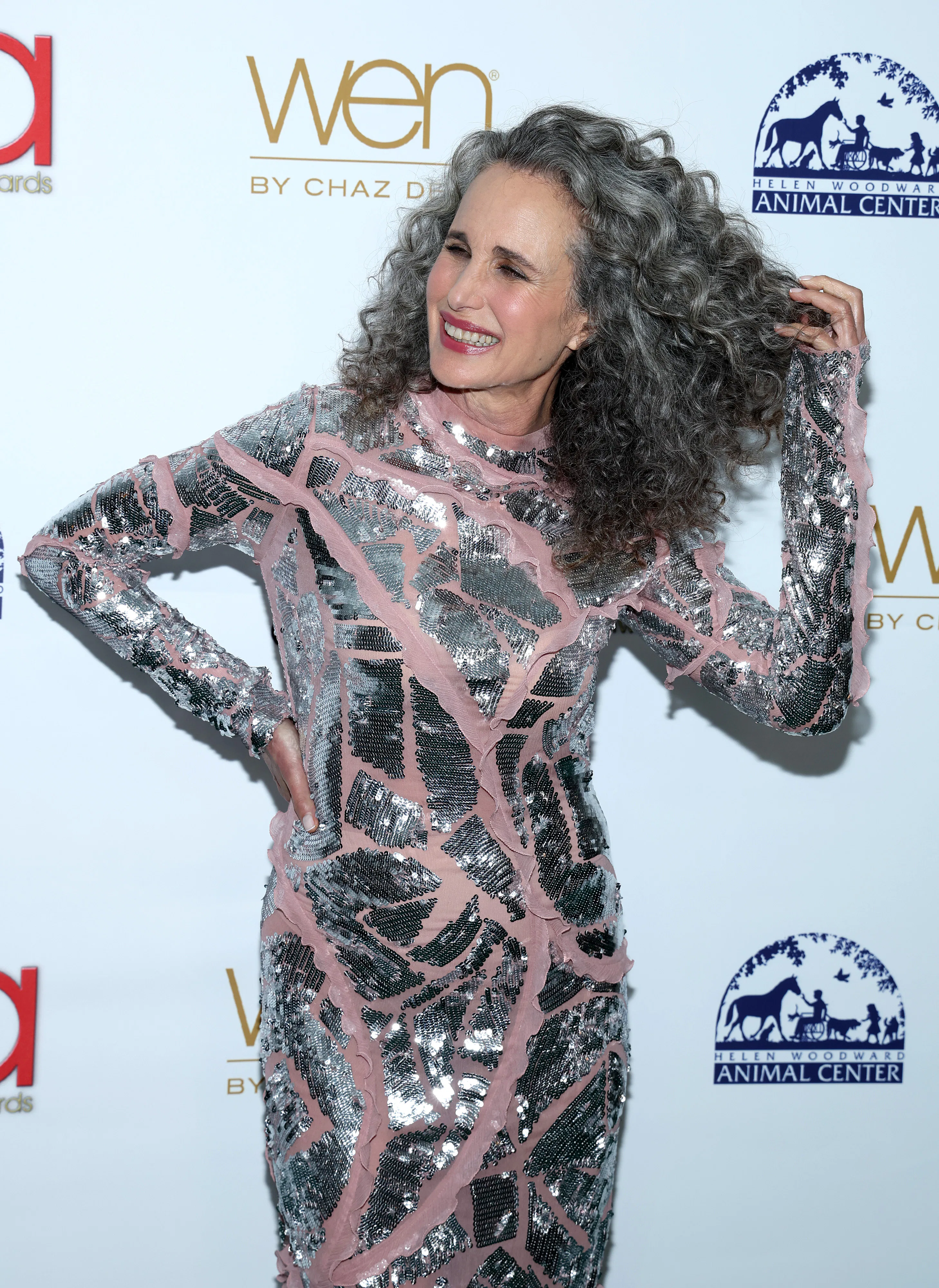 Andie MacDowell Says She 'Always Wanted' Gray Hair