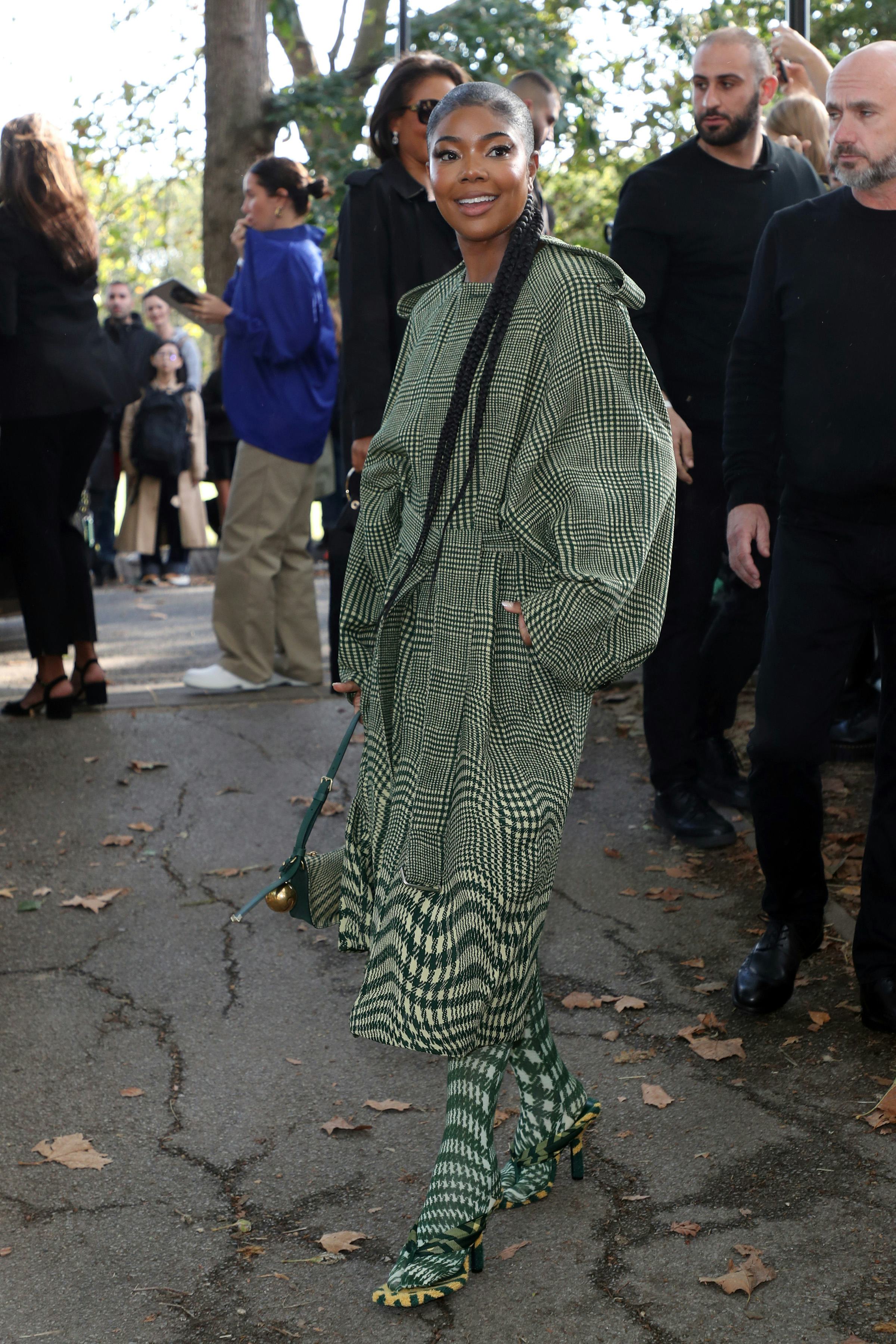 Gabrielle Union Makes Sandal Heels Fall-Ready at London Fashion Week
