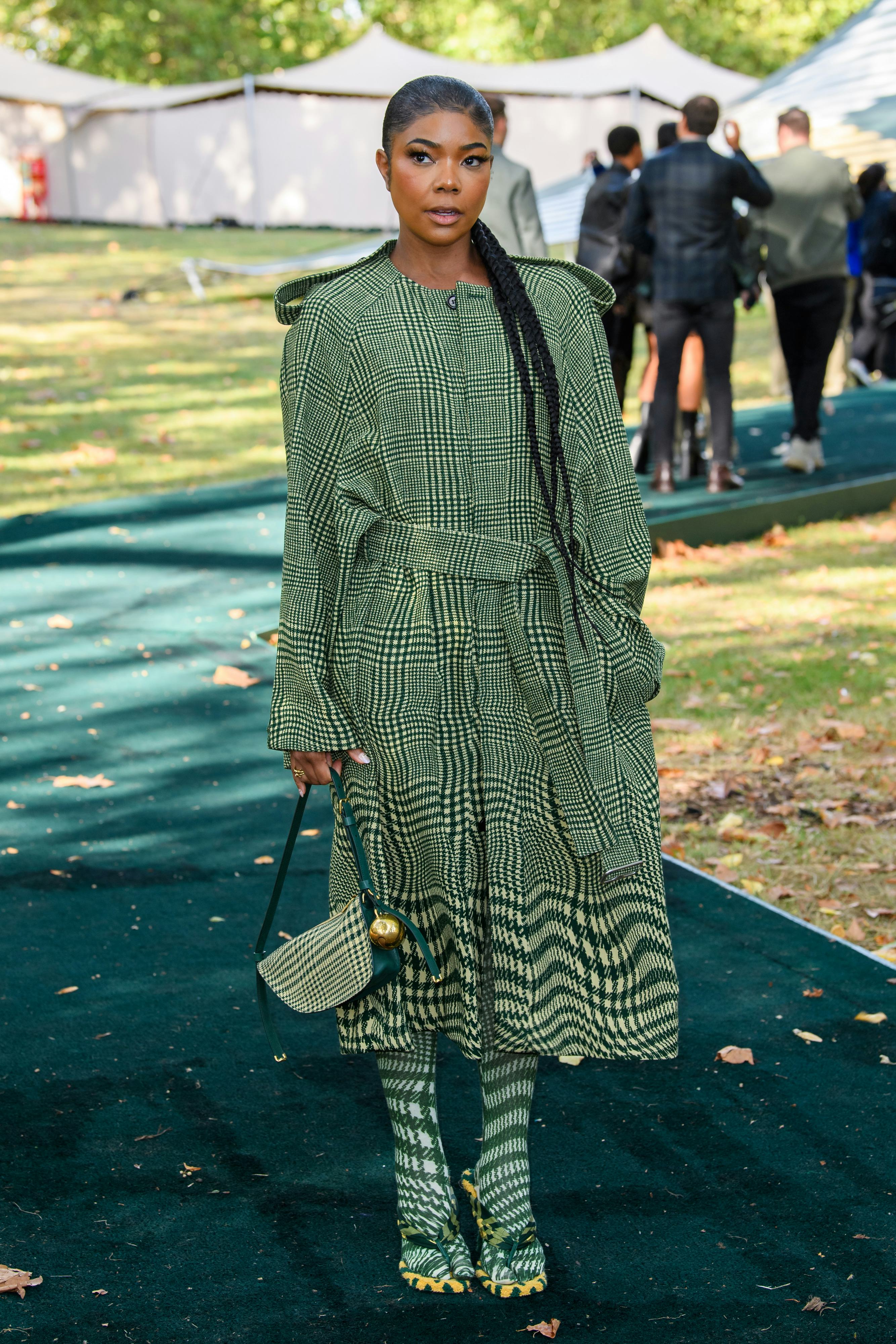 Gabrielle Union's Ponytail Braids Are So Sophisticated For Fashion Week